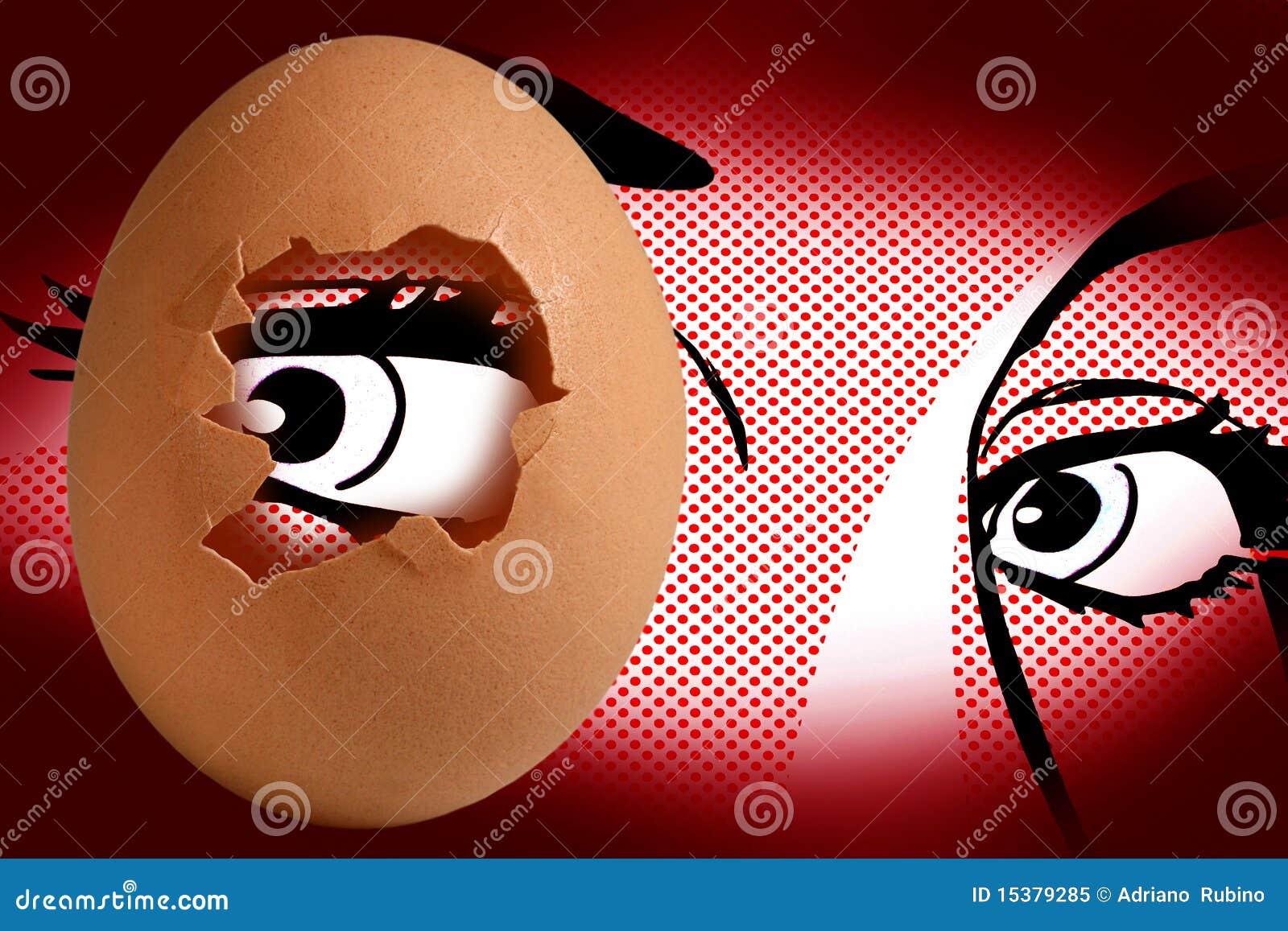 Egg and eye stock illustration. Illustration of food - 15379285