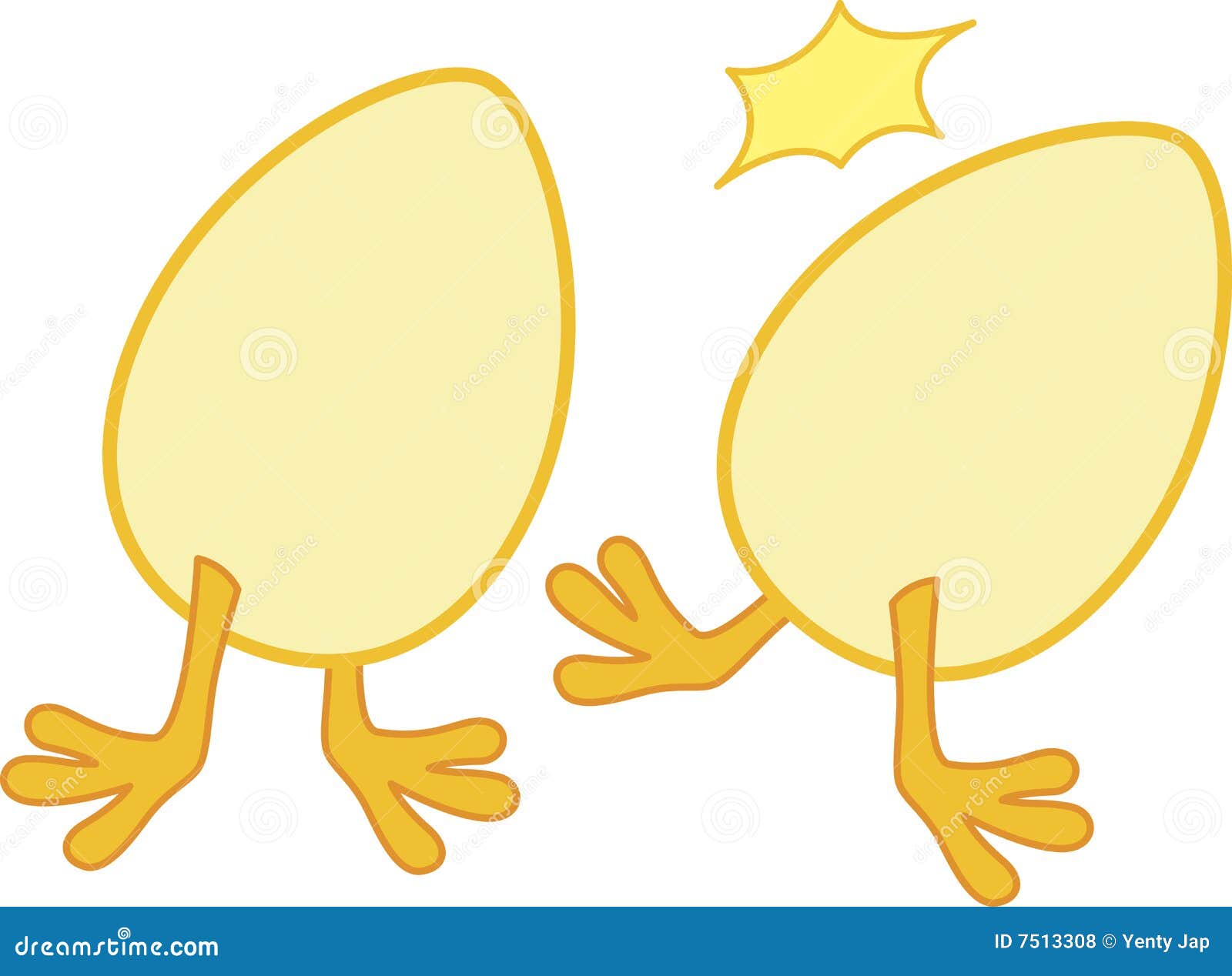 Egg fight stock vector. Illustration of chick, computer - 7513308