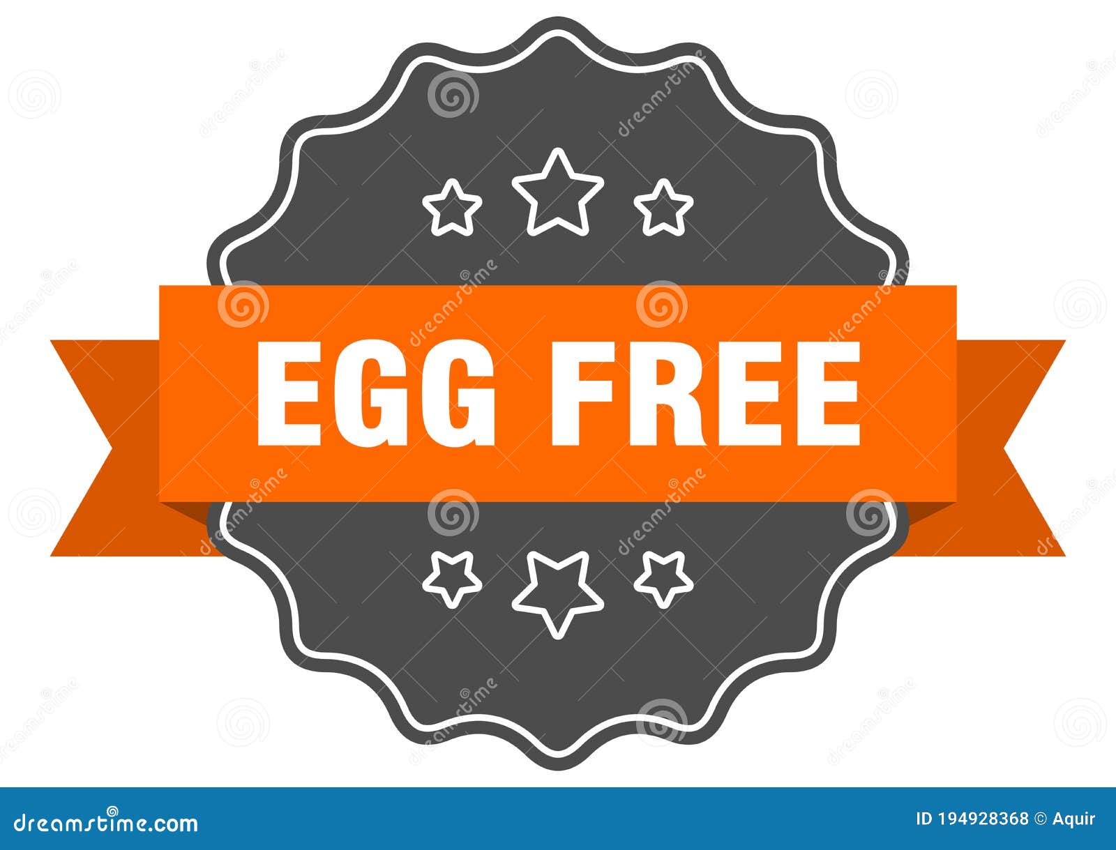 Egg Free Label. Egg Free Isolated Seal. Sticker. Sign Stock Vector ...