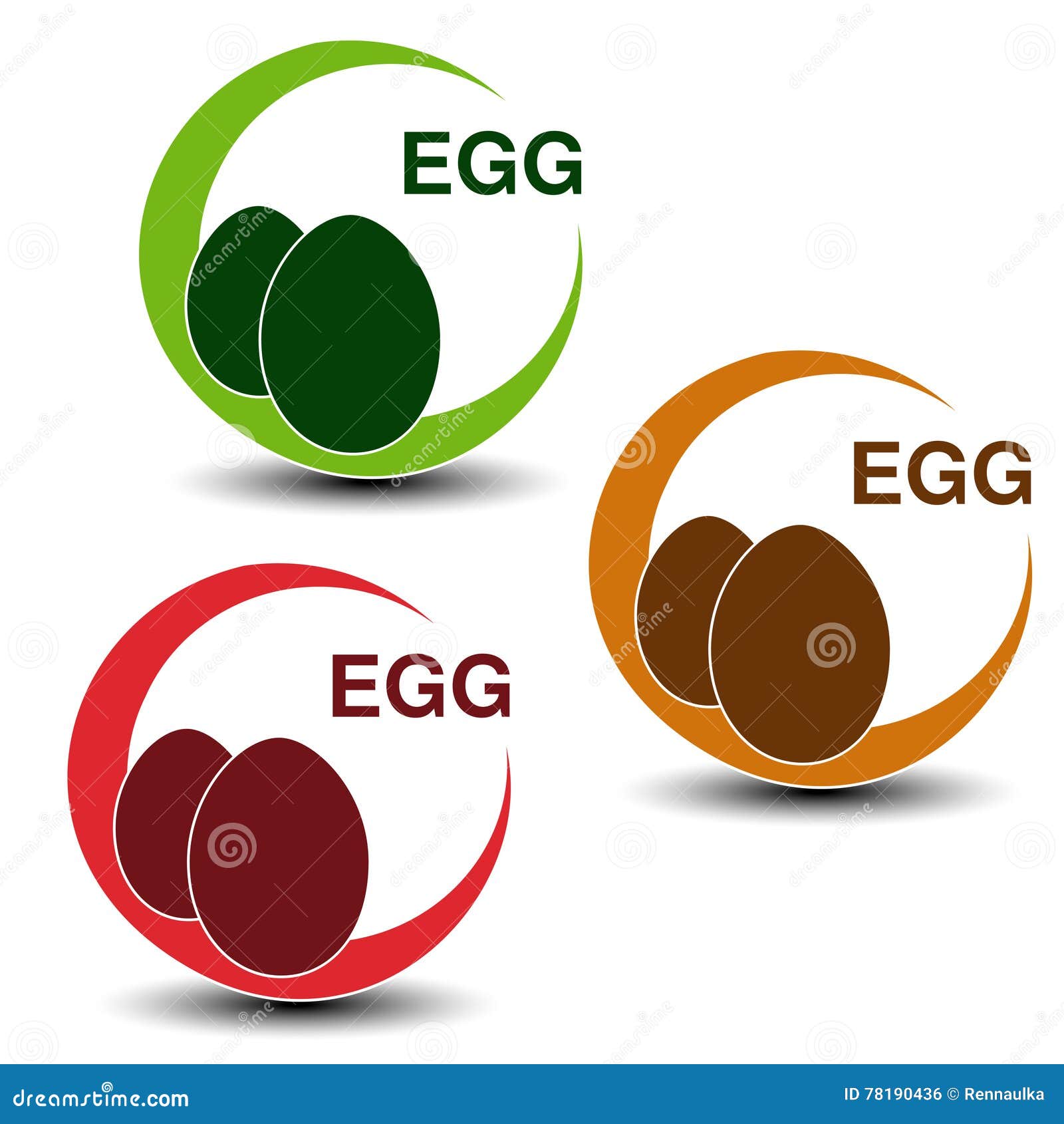 Egg Yolk In A Circle Outline Icon Vector Illustration | CartoonDealer ...