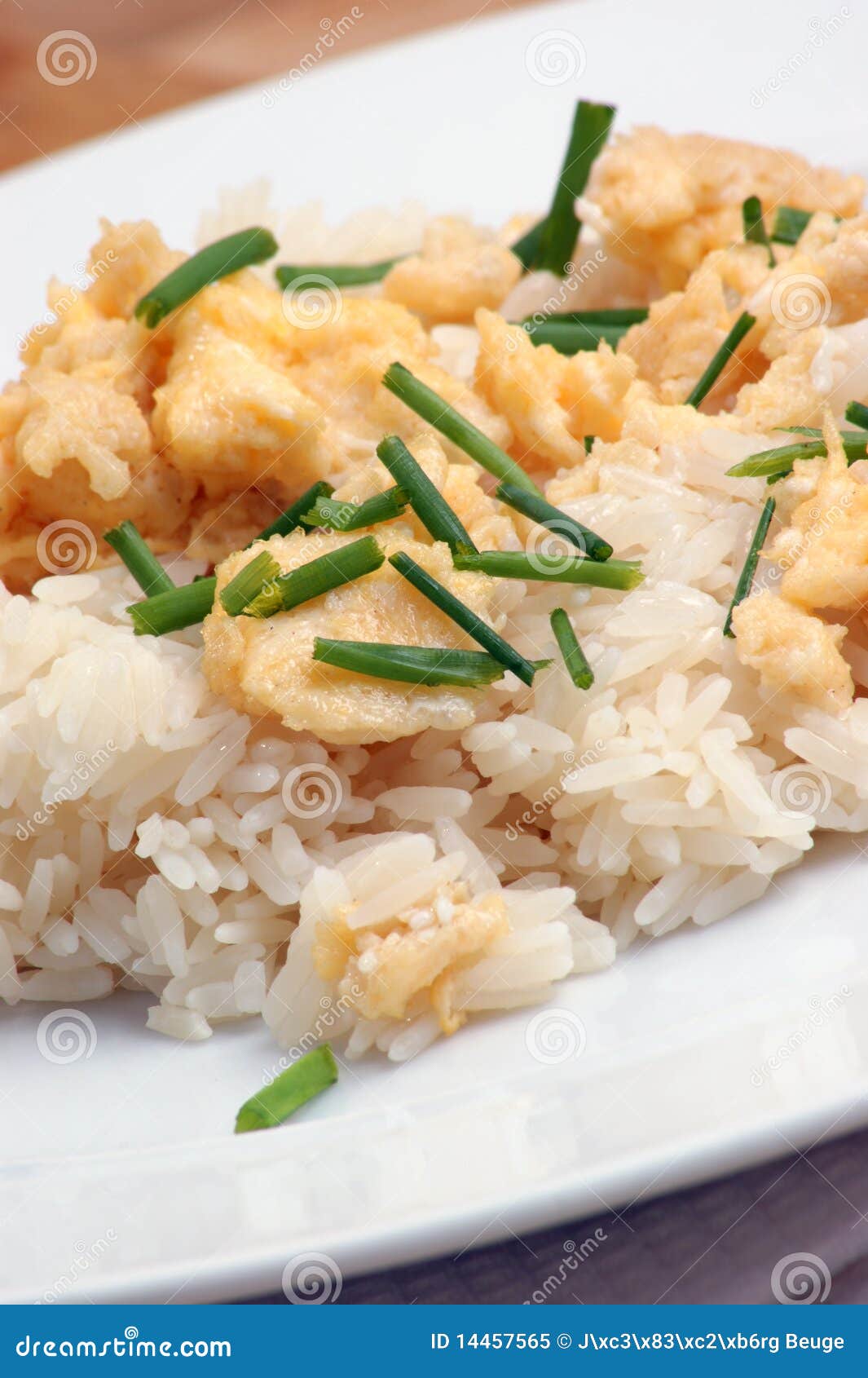 Egg Fried Rice and Some Pea Stock Image - Image of tasting, delicious ...