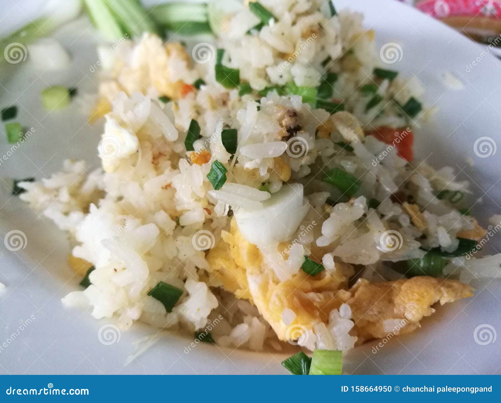 Egg Fried Rice with Vegetables. Stock Photo - Image of rice, fried ...