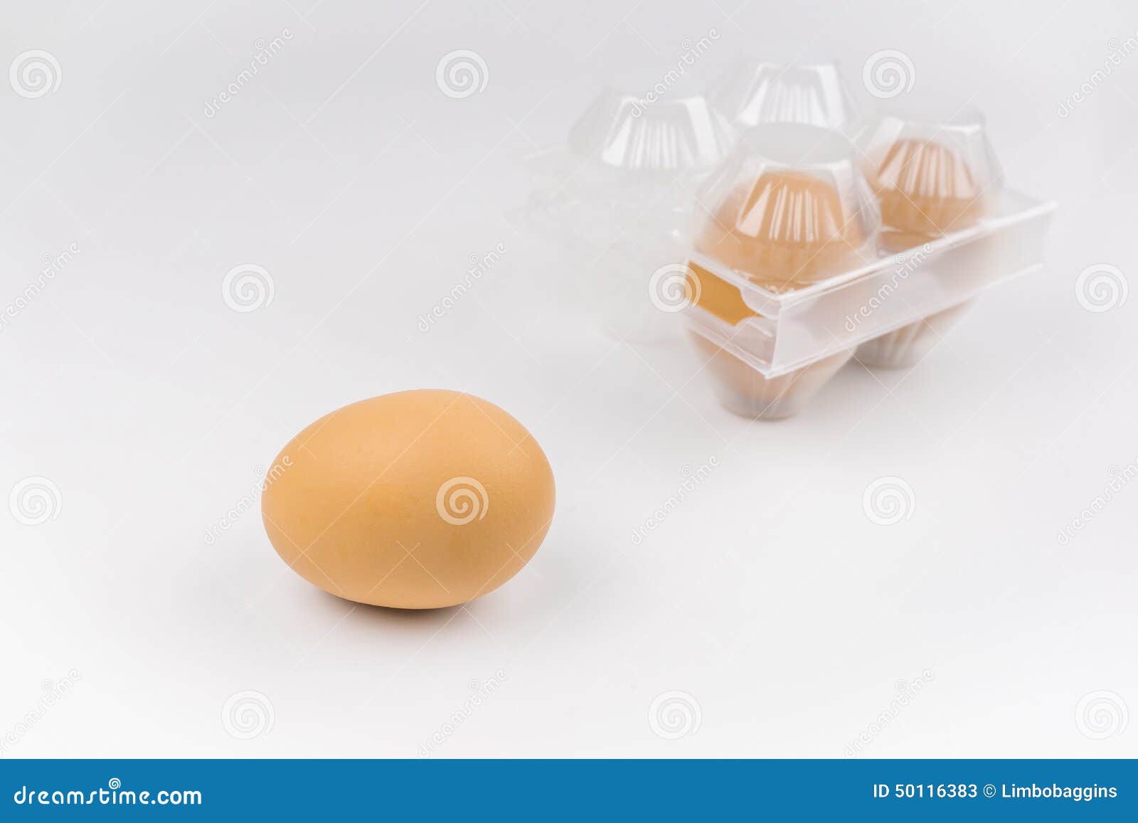 An Egg in Front and 2 Eggs in Background Stock Image - Image of ...
