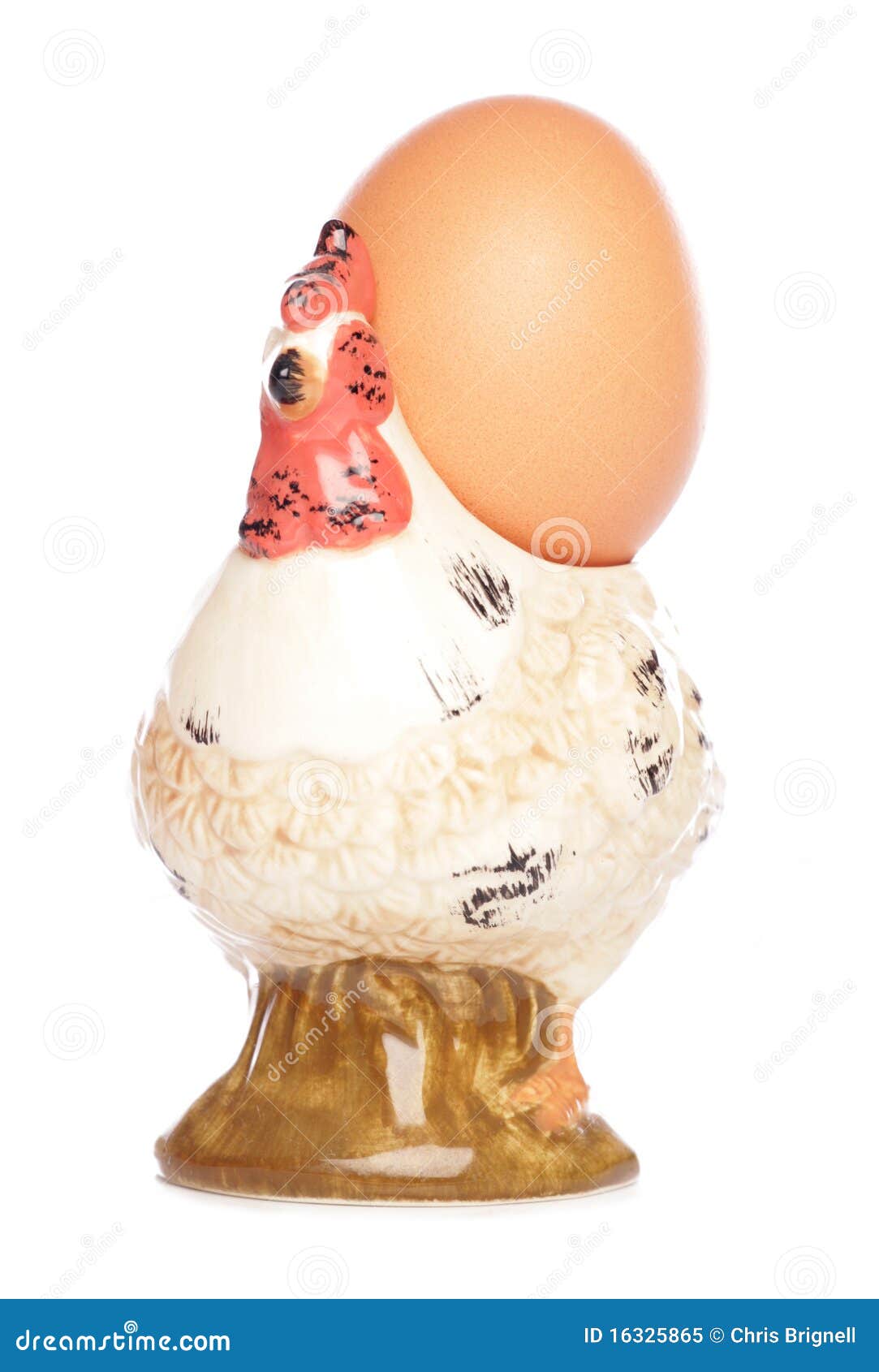 Egg in hen egg-cup stock image. Image of isolated, background - 16325865