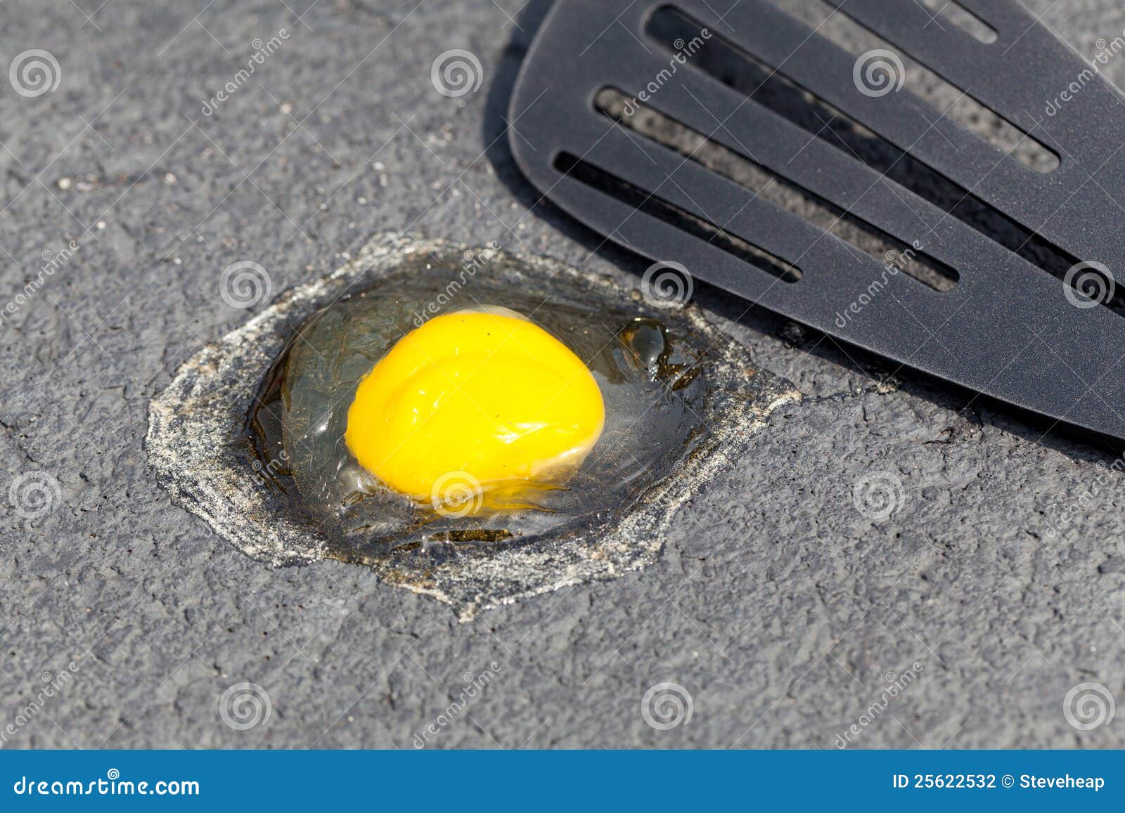 Egg on Hot Road Surface Beginning To Fry Stock Photo - Image of ...