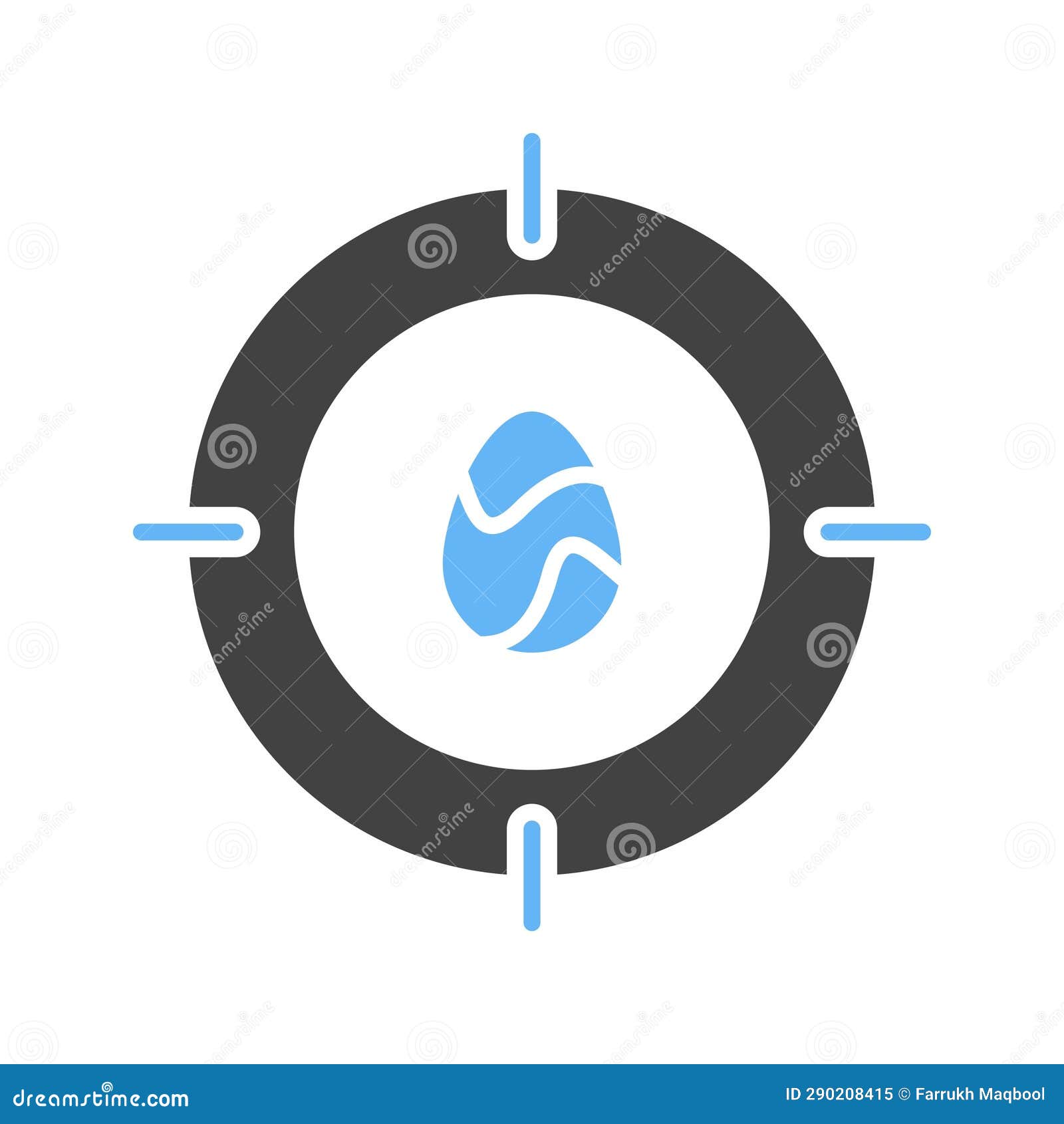 Egg Hunt Icon Image. stock illustration. Illustration of symbol - 290208415