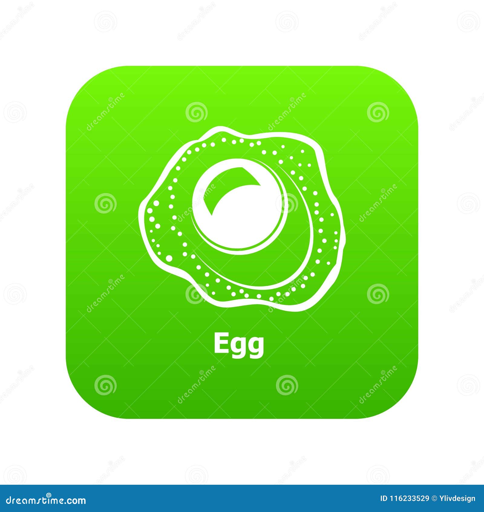 Egg icon green vector stock vector. Illustration of icon - 116233529