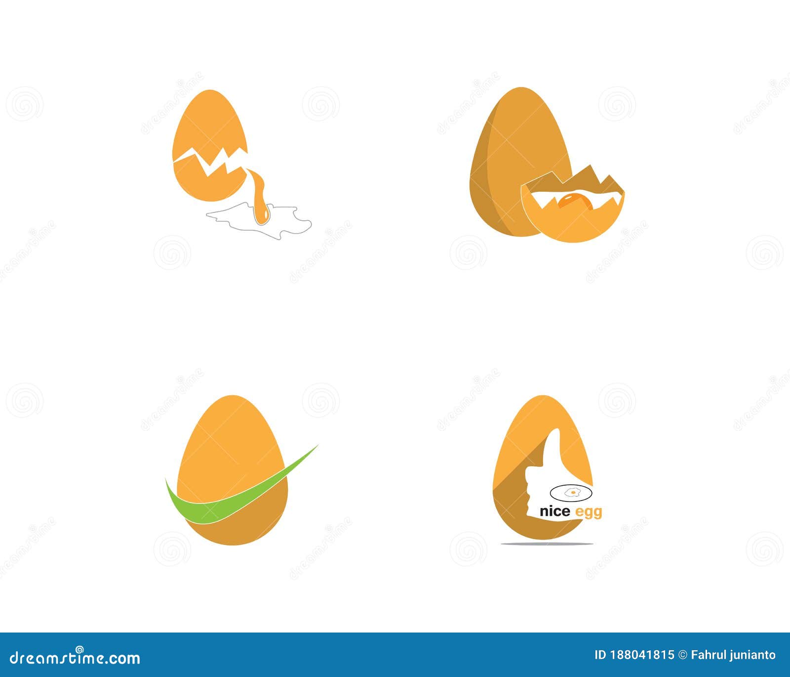 Egg Icon and Symbol Vector Template Stock Vector - Illustration of food ...