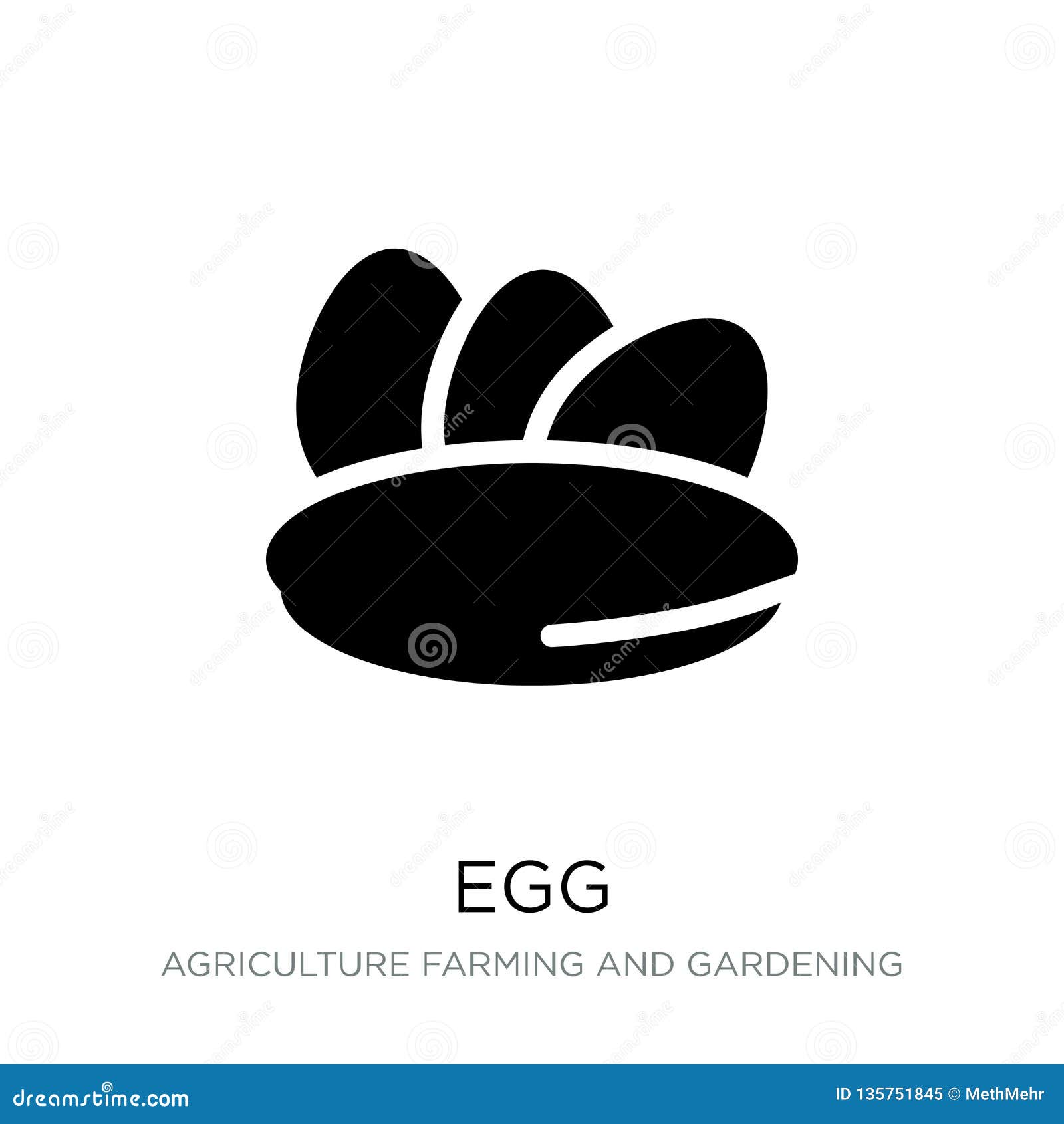 Egg Icon in Trendy Design Style. Egg Icon Isolated on White Background ...