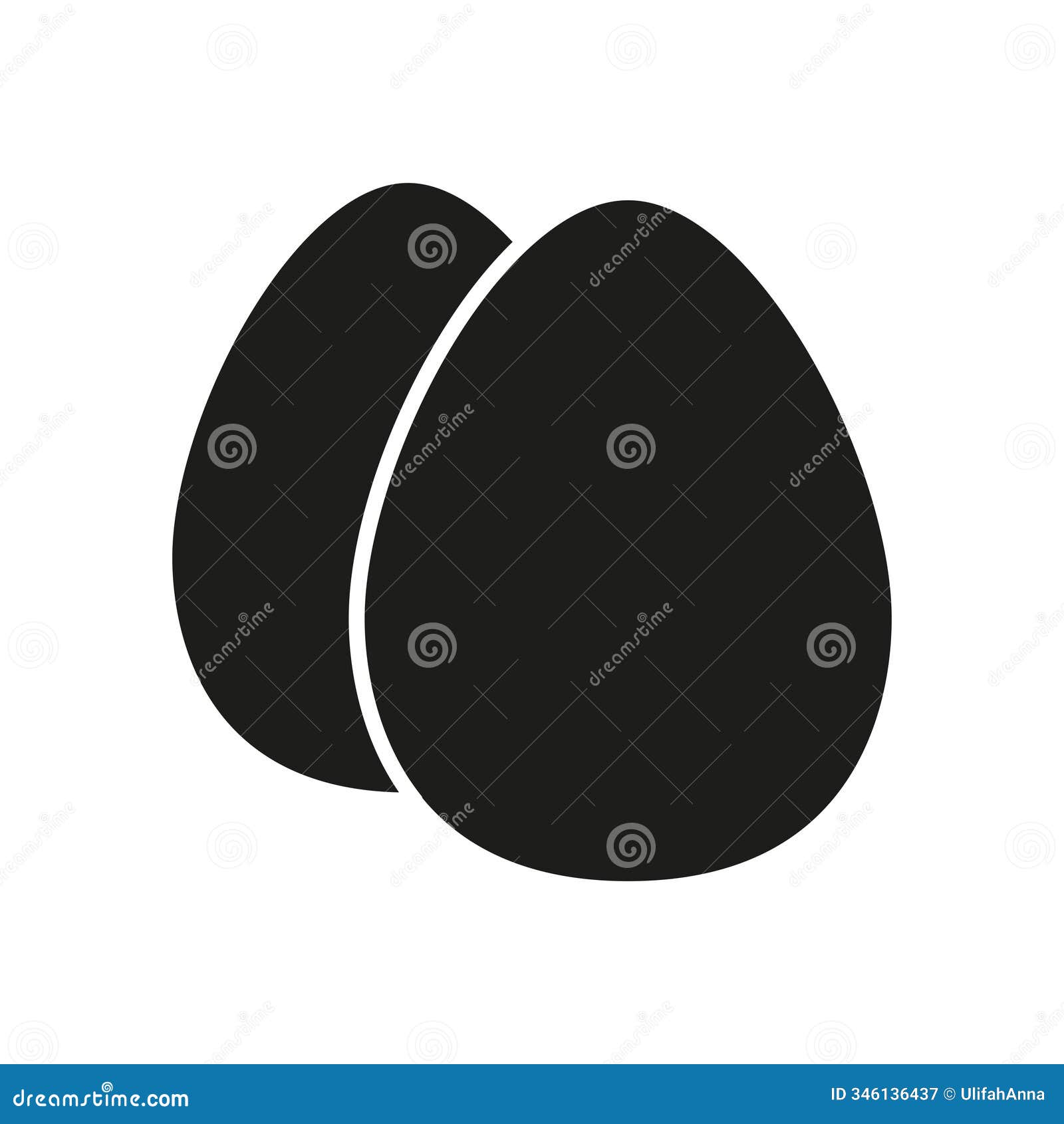 Egg Icon Vector Basic Design Simple and Modern Stock Illustration ...