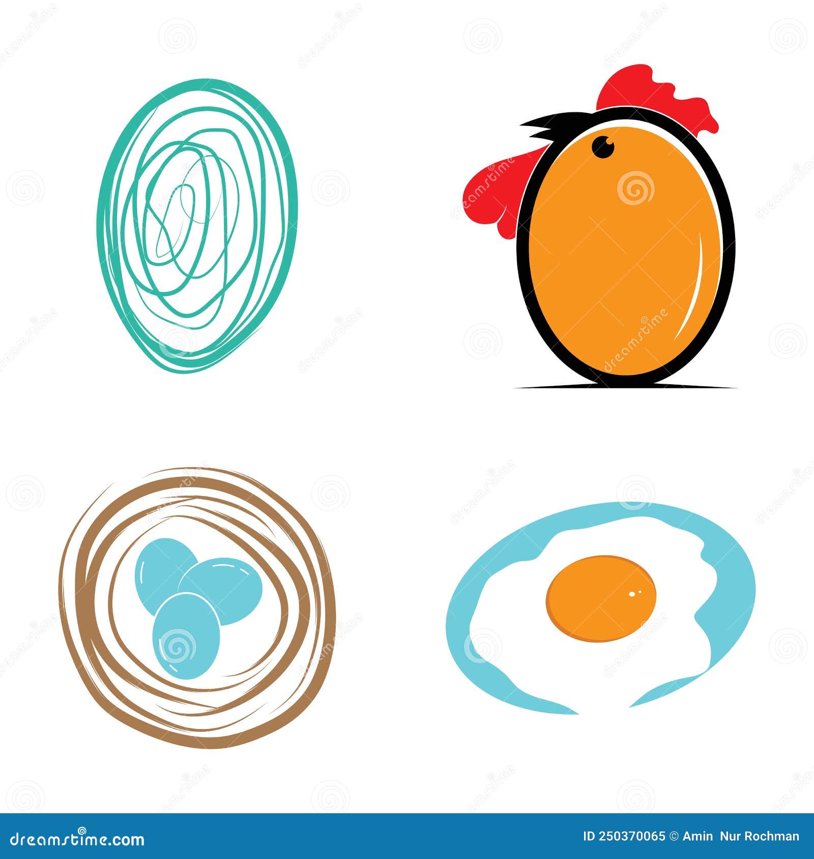 Egg Illustration Logo Vector Stock Illustration - Illustration of ...