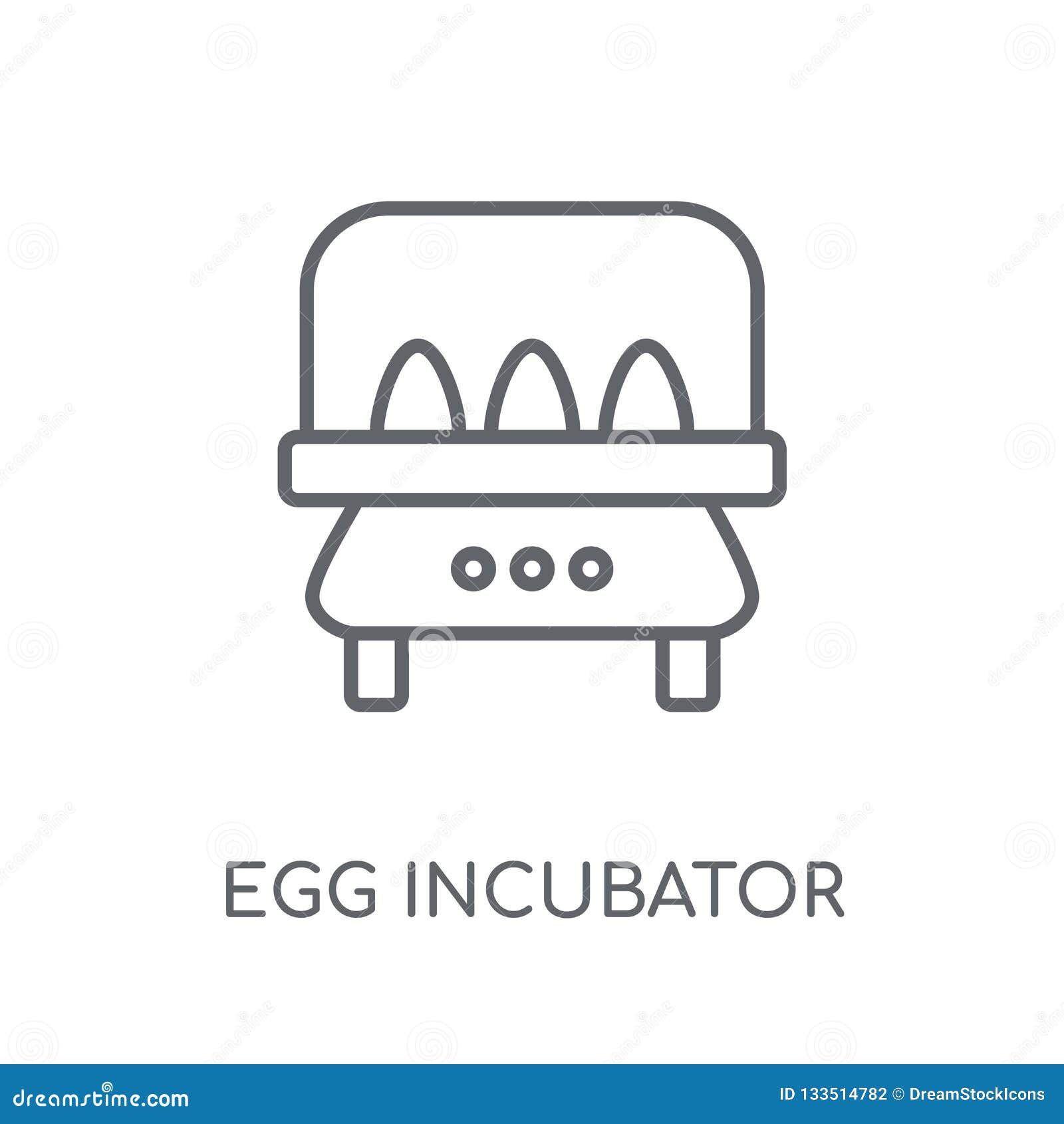 Egg Incubator Linear Icon. Modern Outline Egg Incubator Logo Con Stock ...