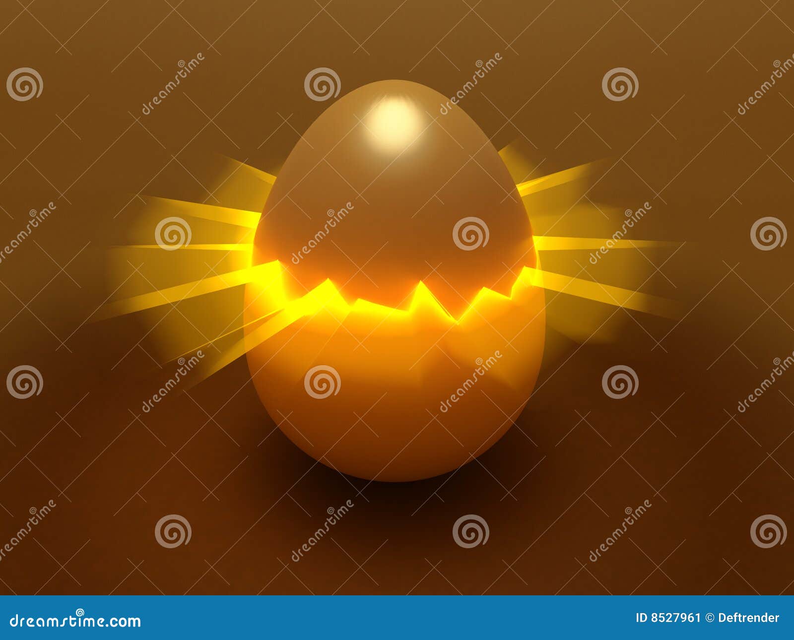 Egg with light in fracture stock illustration. Illustration of light ...