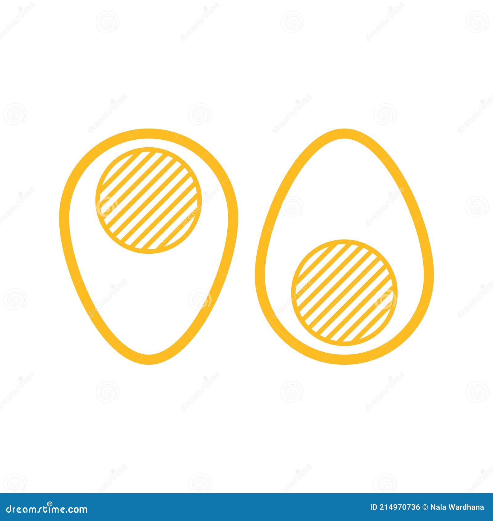 Egg Line Art Flat Design Vector Image Stock Vector - Illustration of ...
