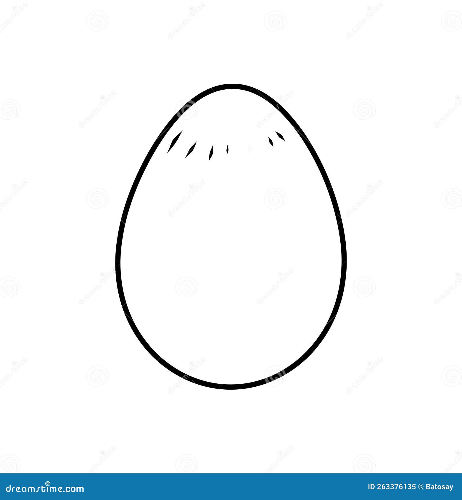 Egg lineart stock illustration. Illustration of black - 263376135
