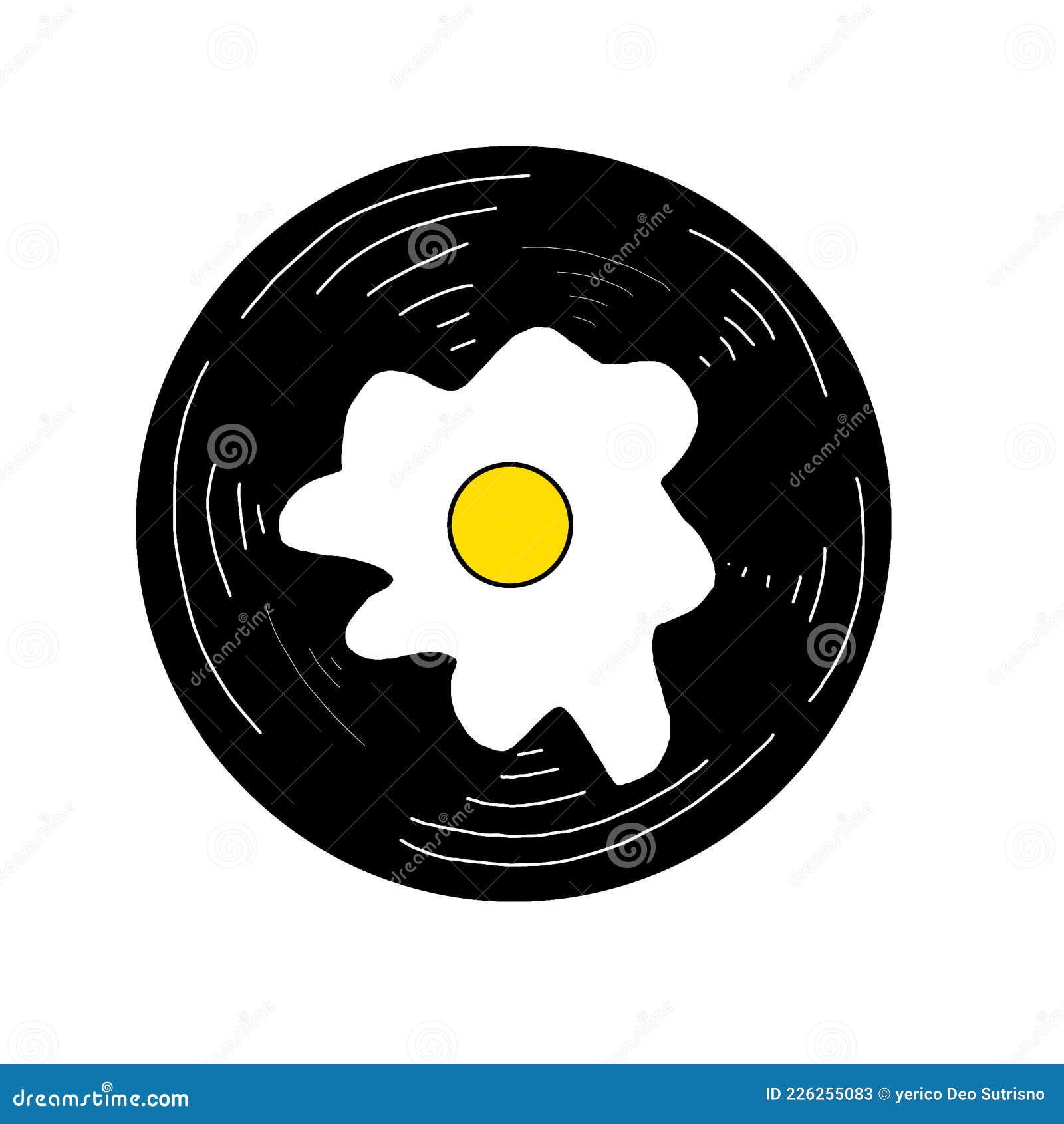 Egg logo music playlist stock illustration. Illustration of playlist ...