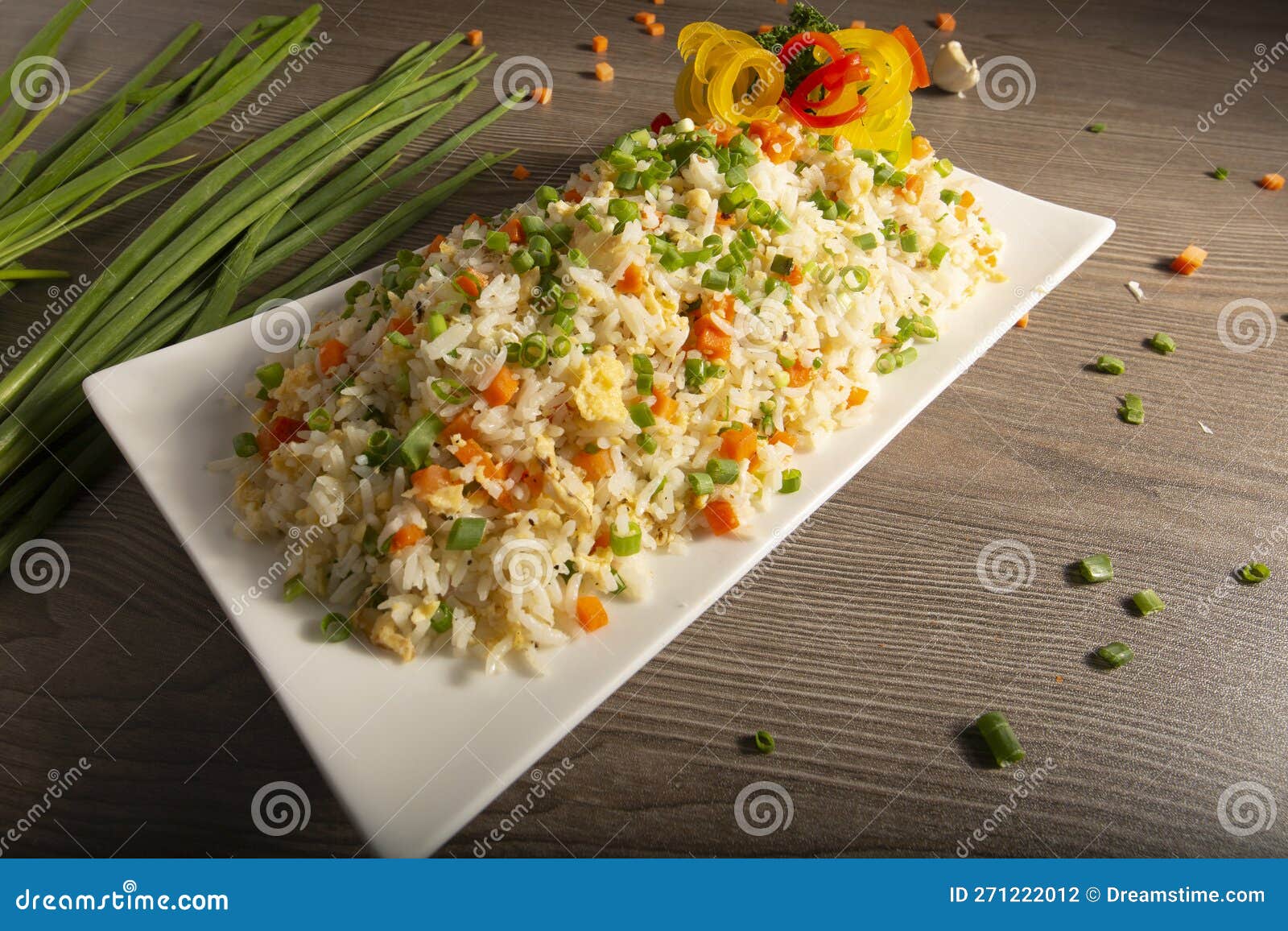 Egg Mix Fried Rice with Ingredients Stock Photo - Image of vegetable ...