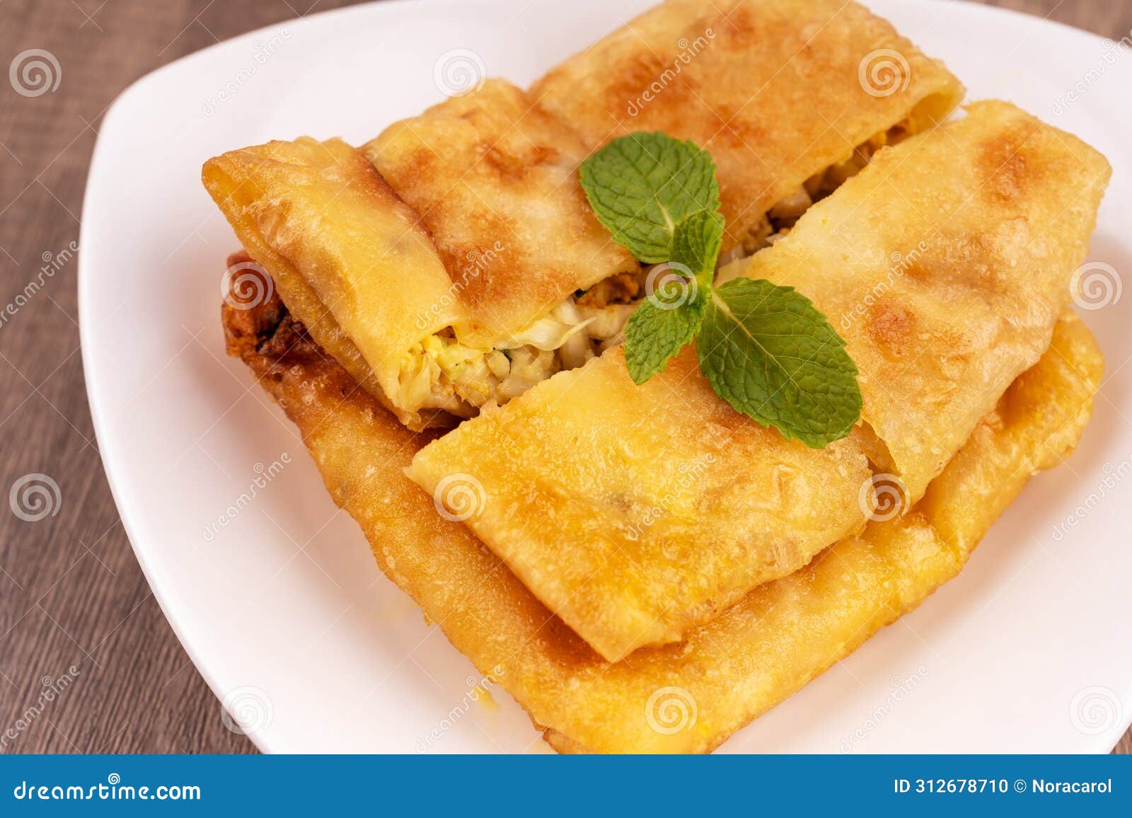Murtabak Is A Stuffed Pancake Or Pan-fried Bread With Meat, Egg And ...