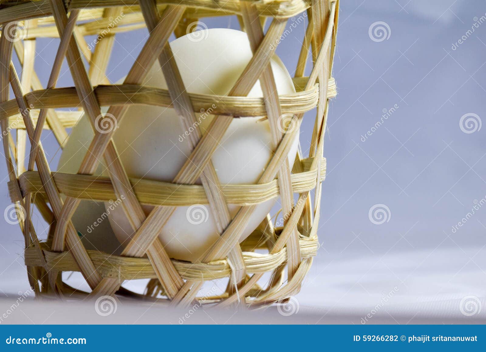 Egg in the net stock photo. Image of white, eggs, bamboo - 59266282
