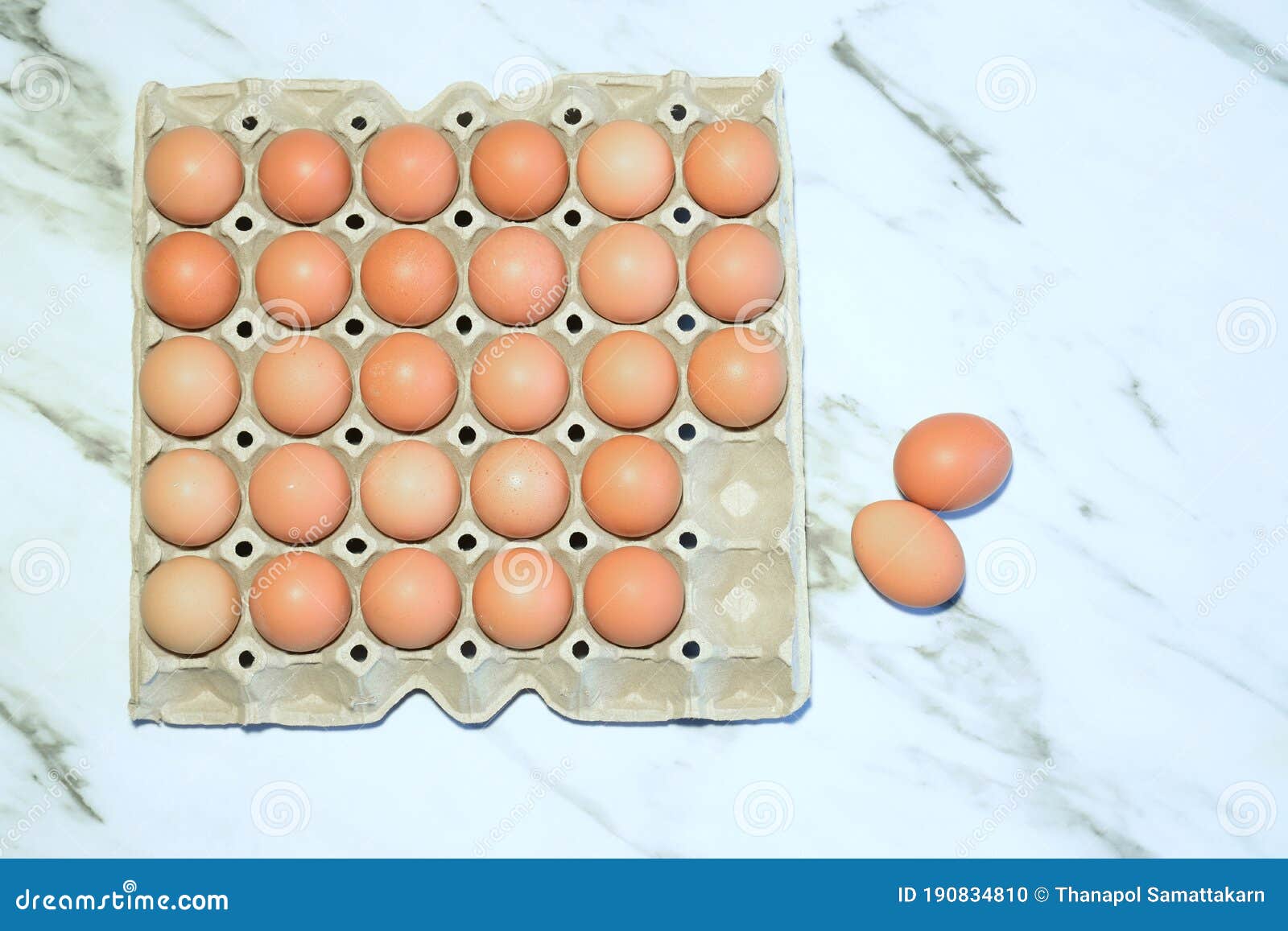 Egg that Packed in Paper Egg Carton on the Table Stock Photo - Image of ...