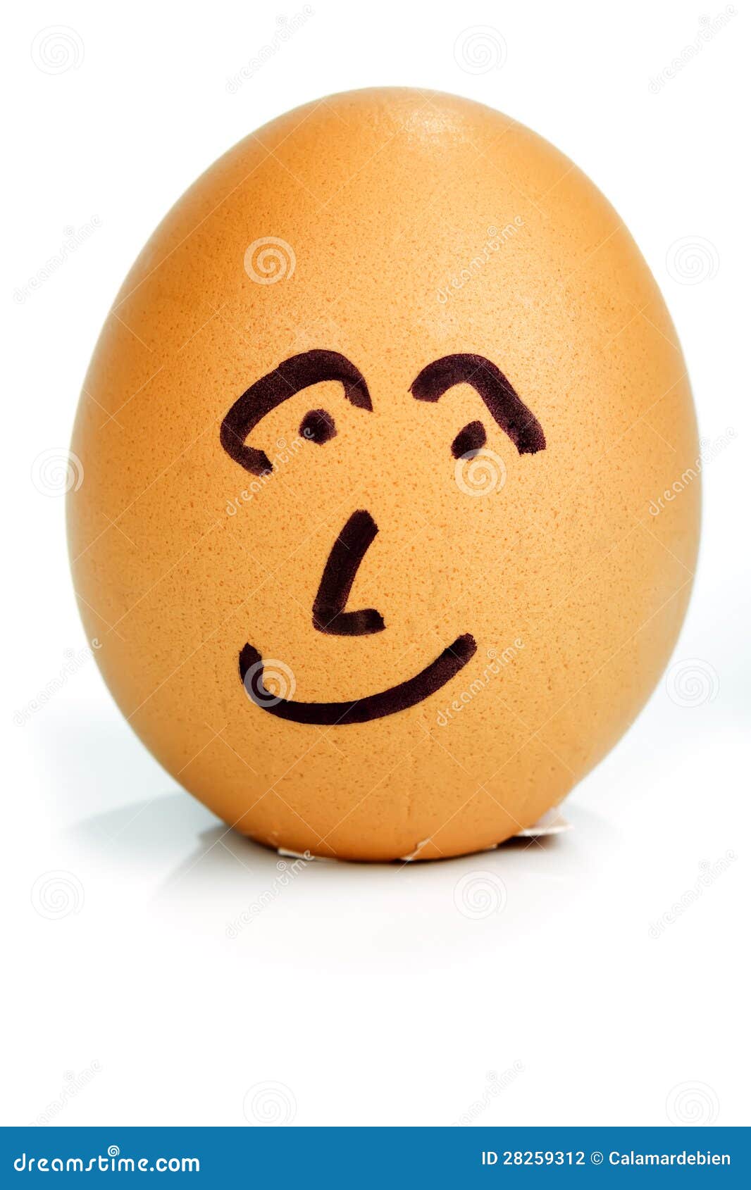 Egg With A Painted Face Stock Photography - Image: 28259312