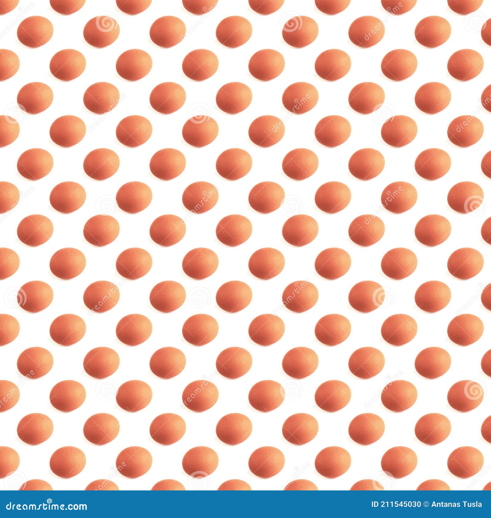 Egg Pattern on a White Background Stock Illustration - Illustration of ...
