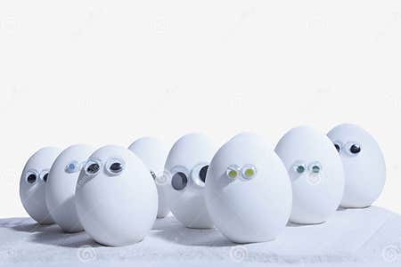 Egg people stock image. Image of whute, eyes, sand, face - 4189207