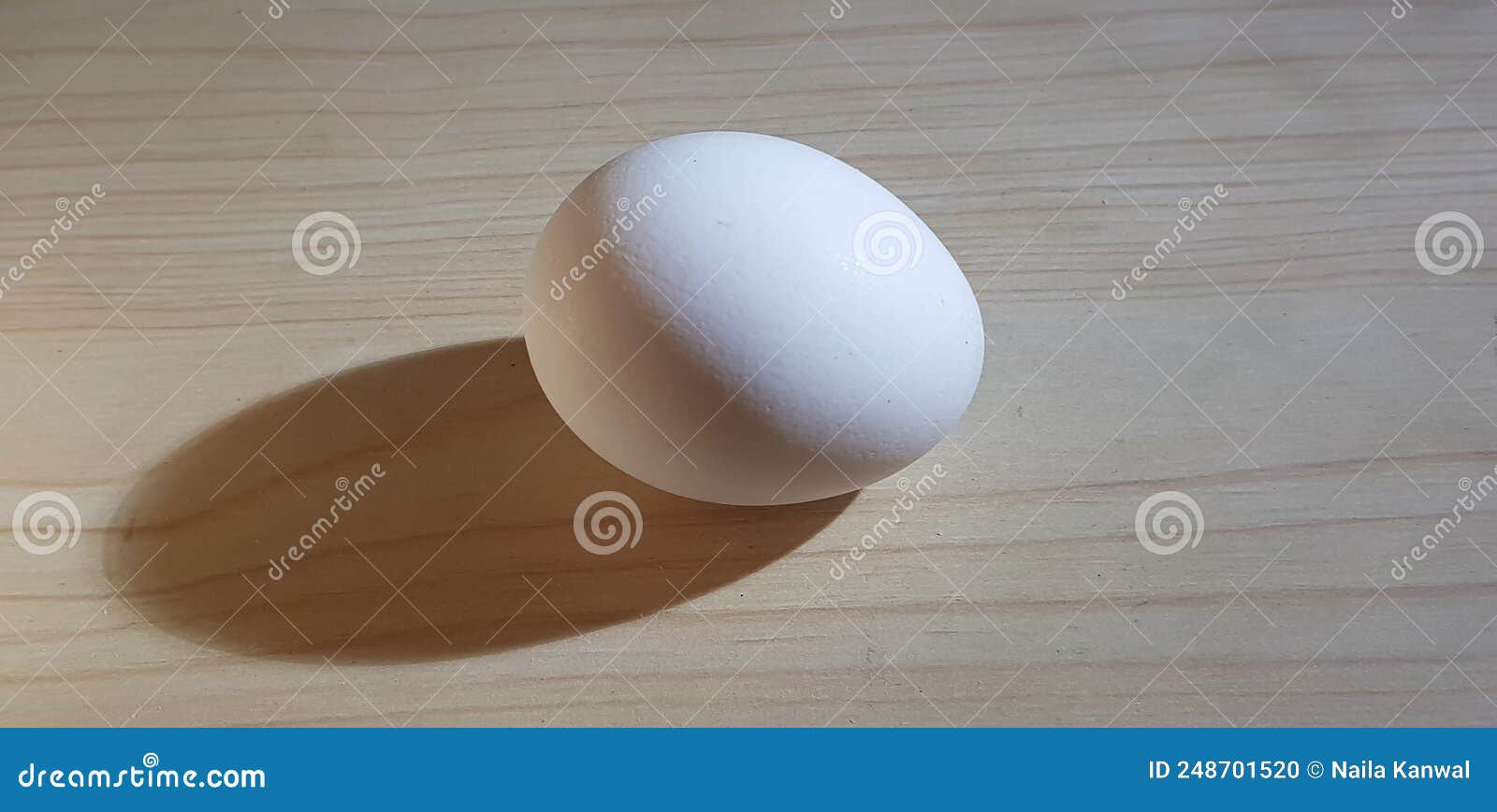 Egg Placed on a Light Coloured Background Casts a Shadow Stock Photo ...