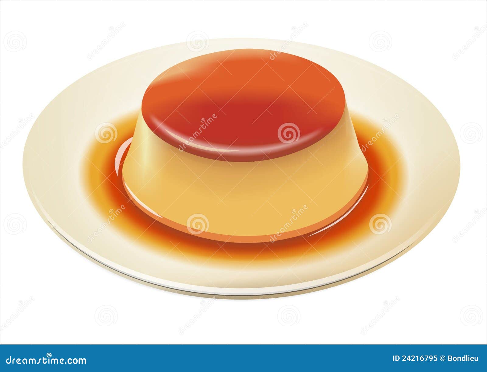 Egg Pudding stock vector. Illustration of homemade, pudding - 24216795