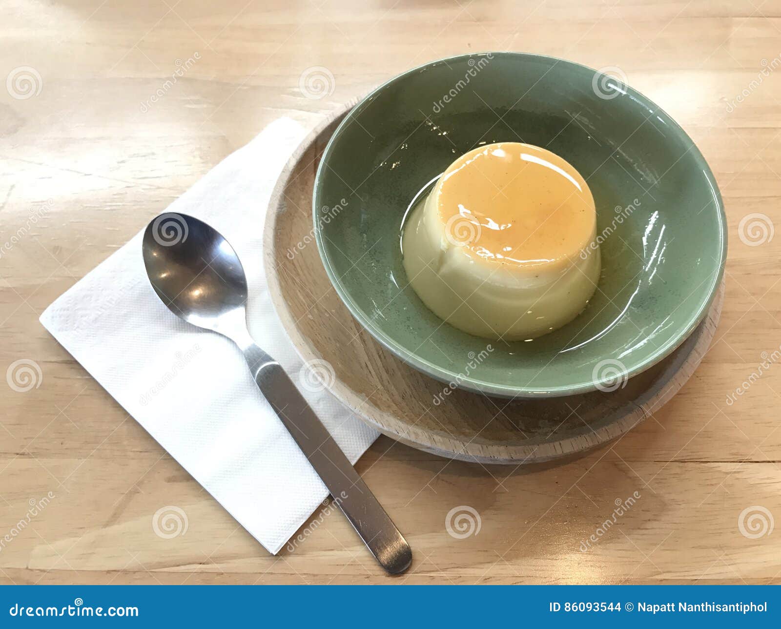 Egg pudding stock photo. Image of pudding, syrup, honey - 86093544