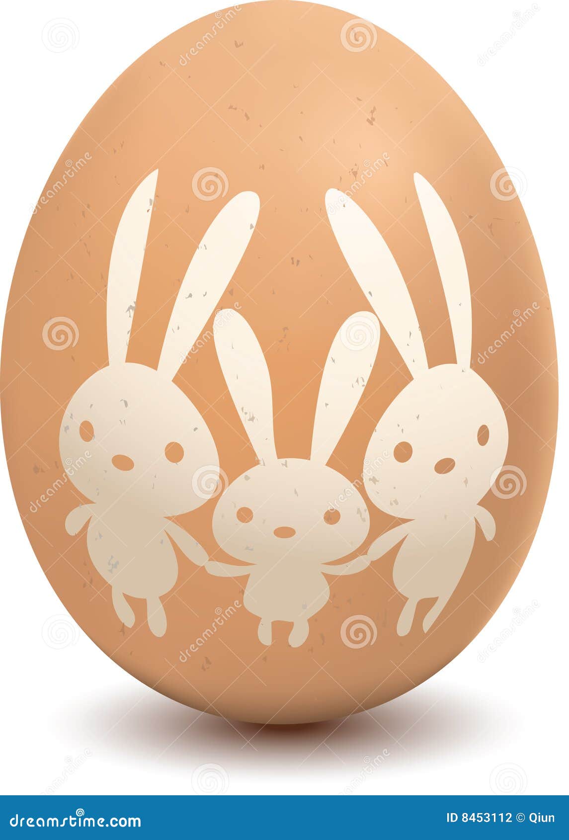 Egg with rabbit symbol stock vector. Illustration of animal - 8453112