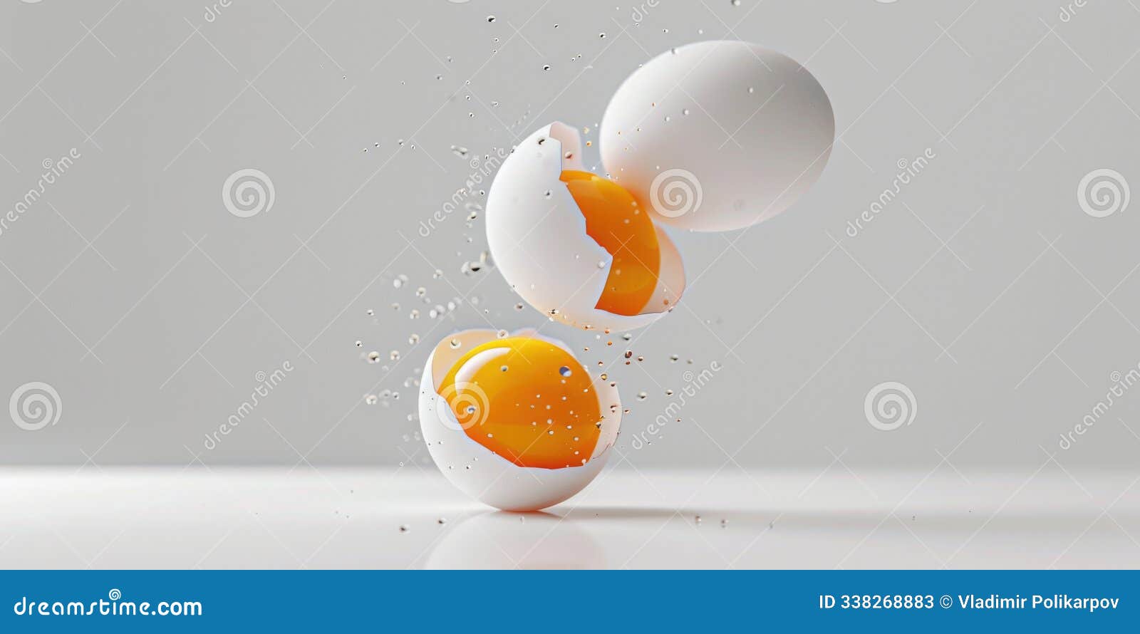 An Egg is Released into the Air, Free-falling Downwards Stock Image ...