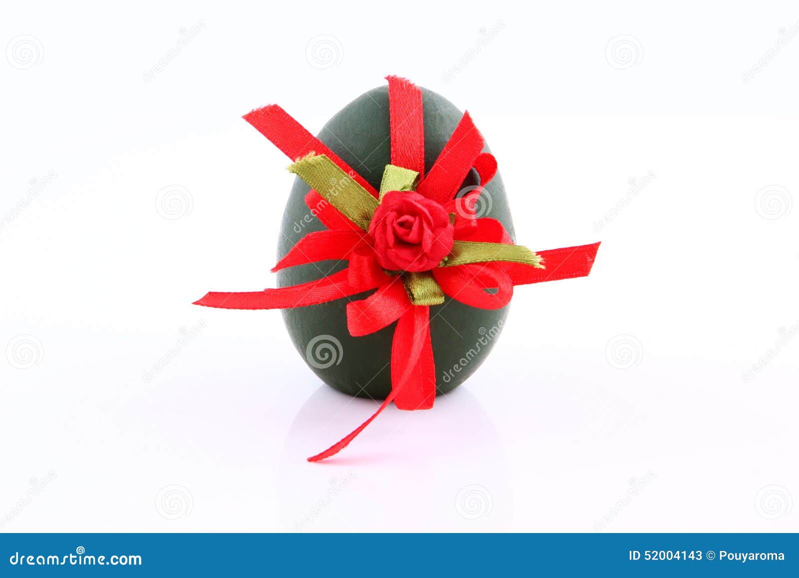 Egg with a ribbon stock image. Image of tegular, ornament - 52004143