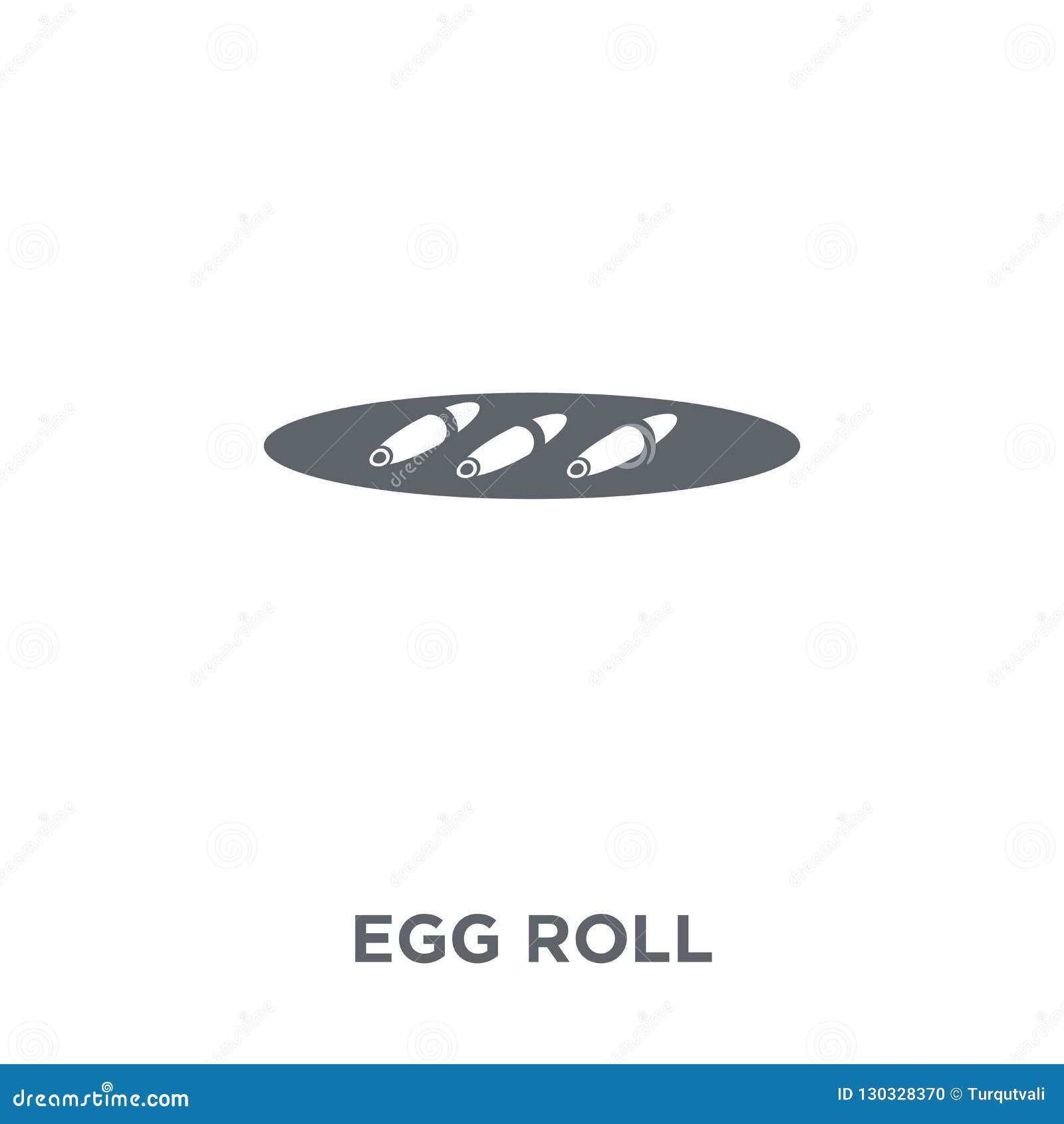 Egg Roll Icon from Chinese Food Collection. Stock Vector - Illustration ...