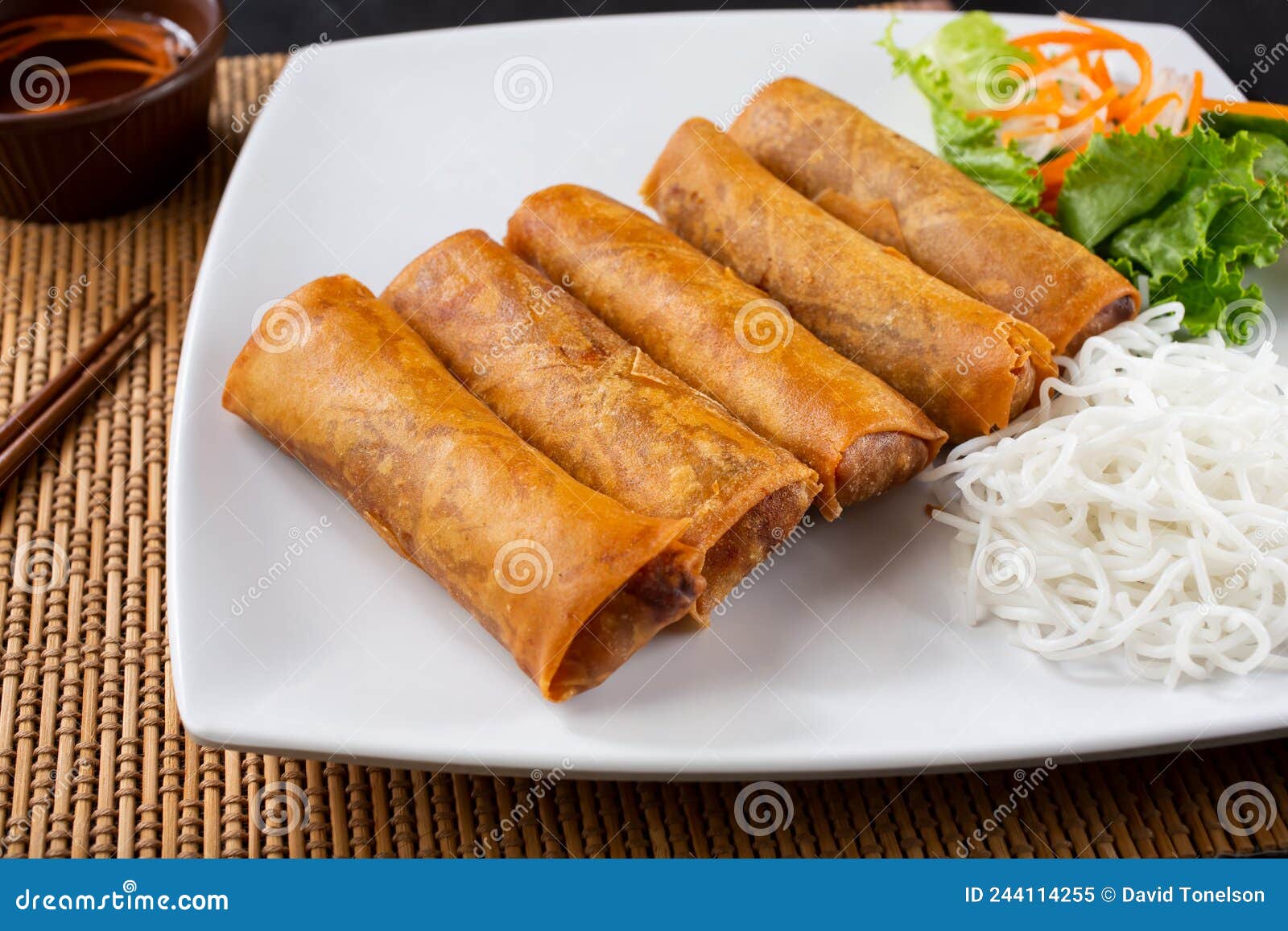 Egg roll plate stock image. Image of filipino, summer - 244114255