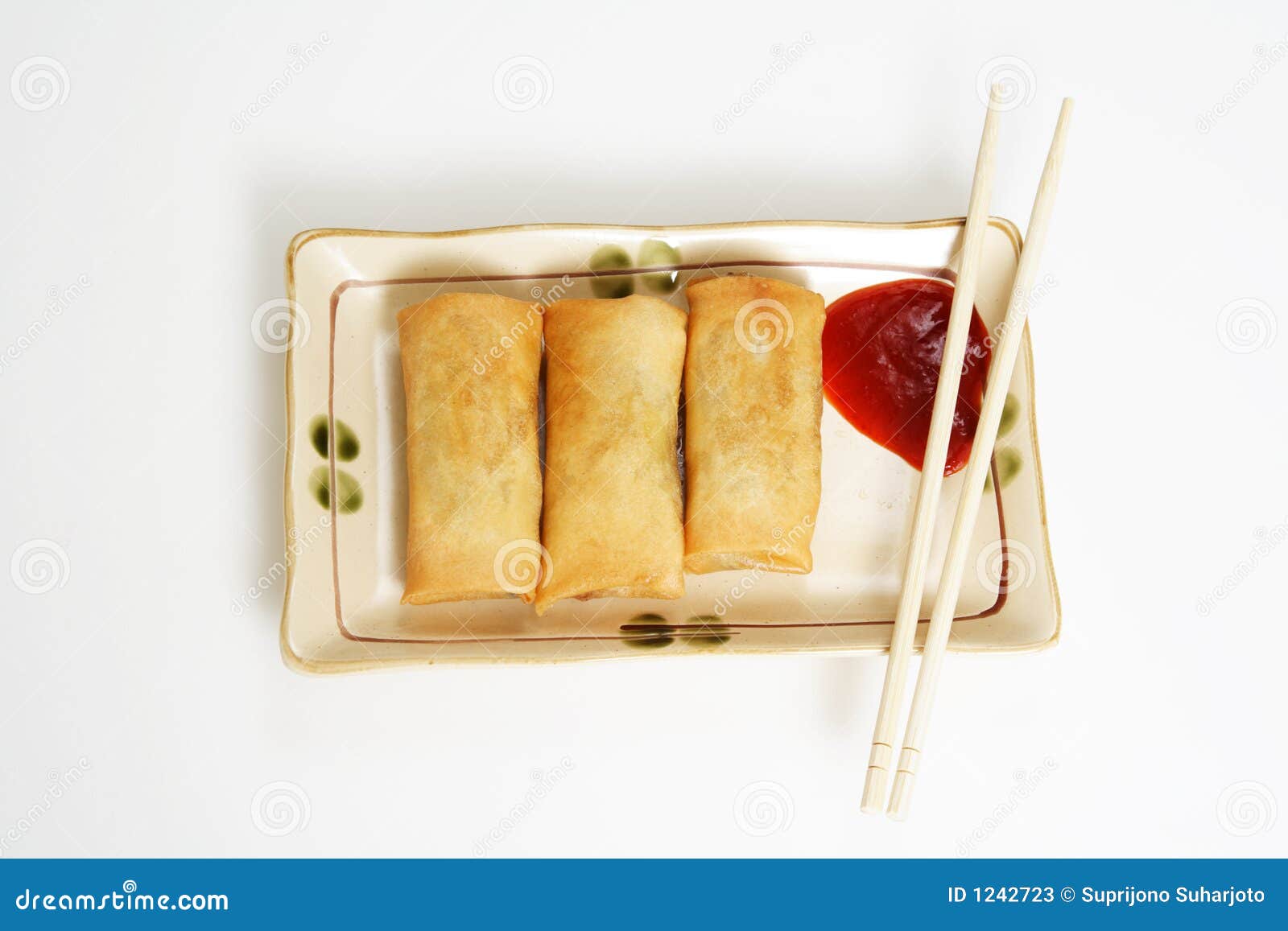 Egg rolls stock image. Image of gourmet, appetizer, table - 1242723