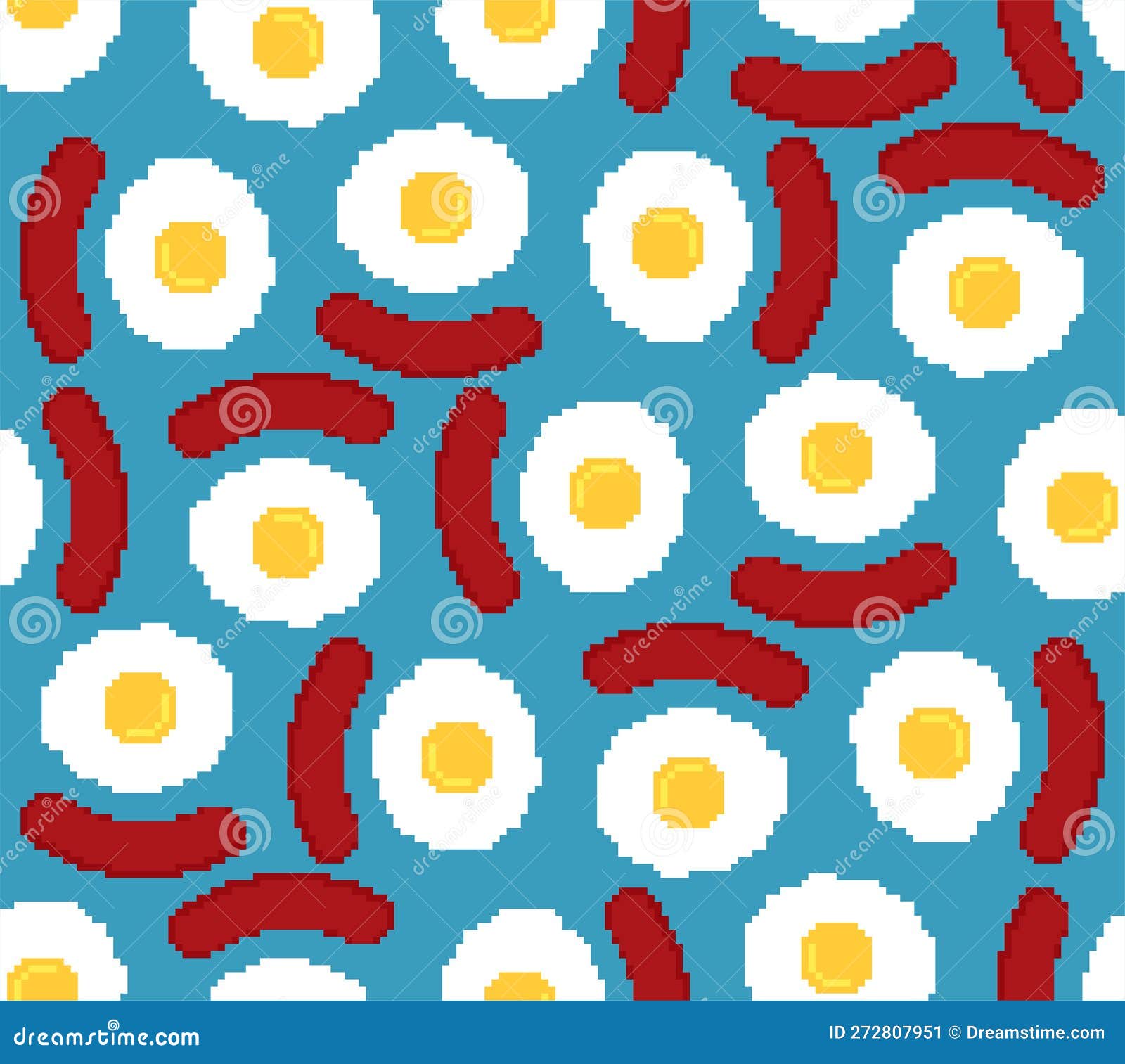 Pixel Art Breakfast Fried Egg Vector Illustration | CartoonDealer.com ...