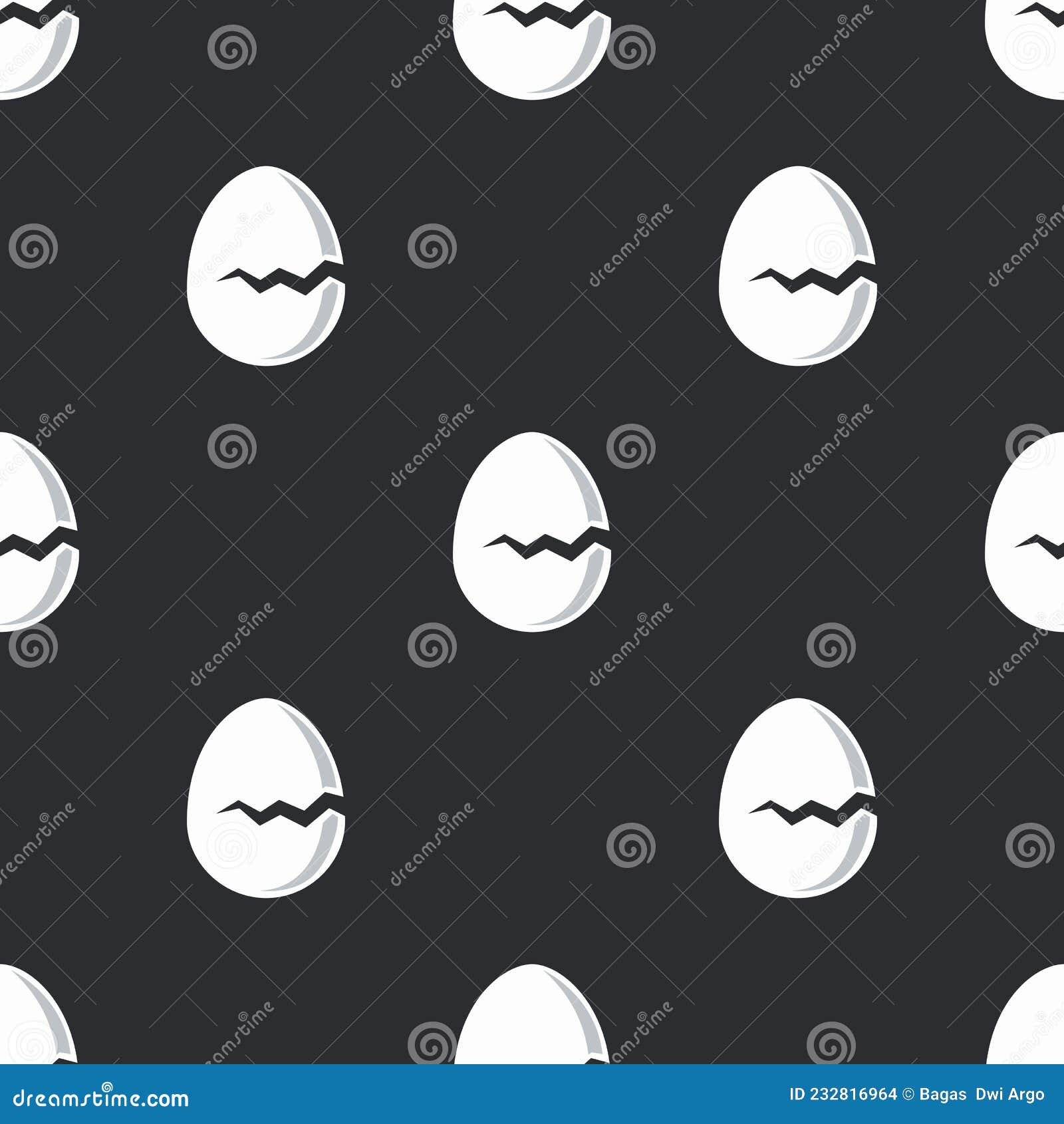 Egg Seamless Pattern Background Icon. Business Flat Vector Illustration ...