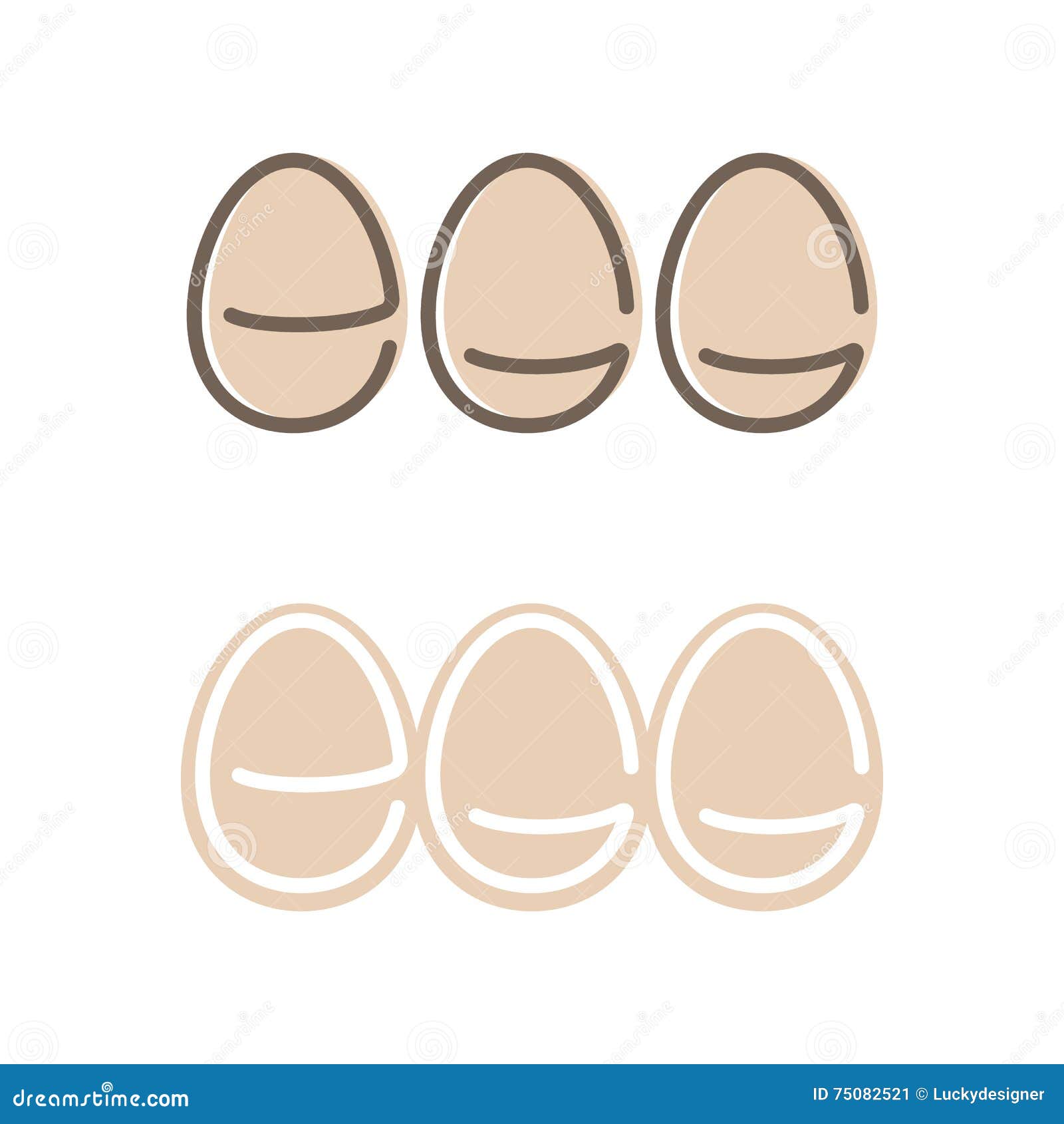 Egg Shape Logo Set. Minimalism Style Logotype Stock Vector ...