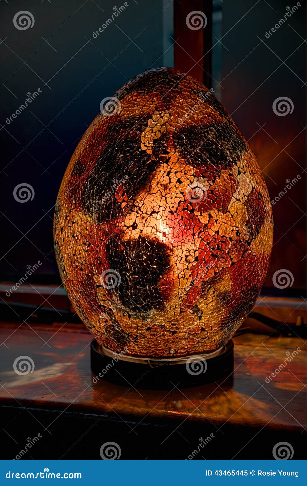 Egg shaped lamp stock image. Image of lighting, stained - 43465445