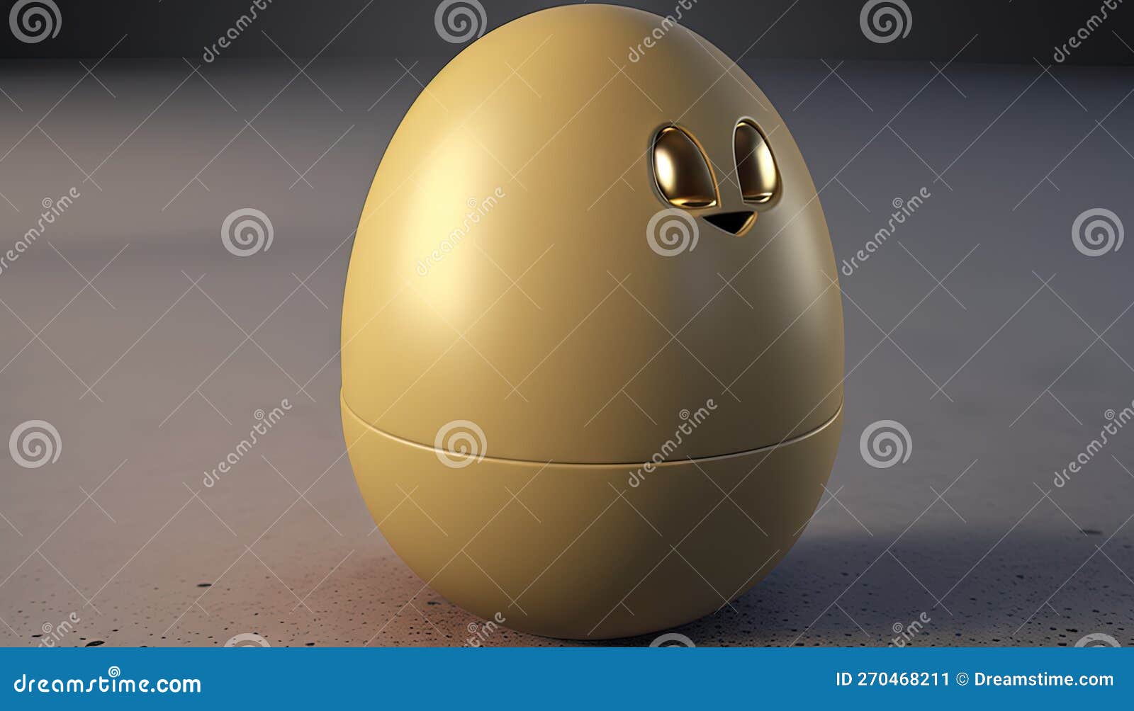 An Egg Shaped Object Sitting on Top of a Table Next To a Cup of Coffee ...