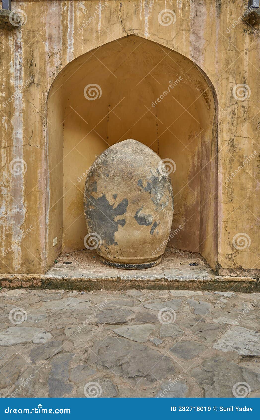 An Egg Shaped Structure in Amber Fort Stock Image - Image of palace ...