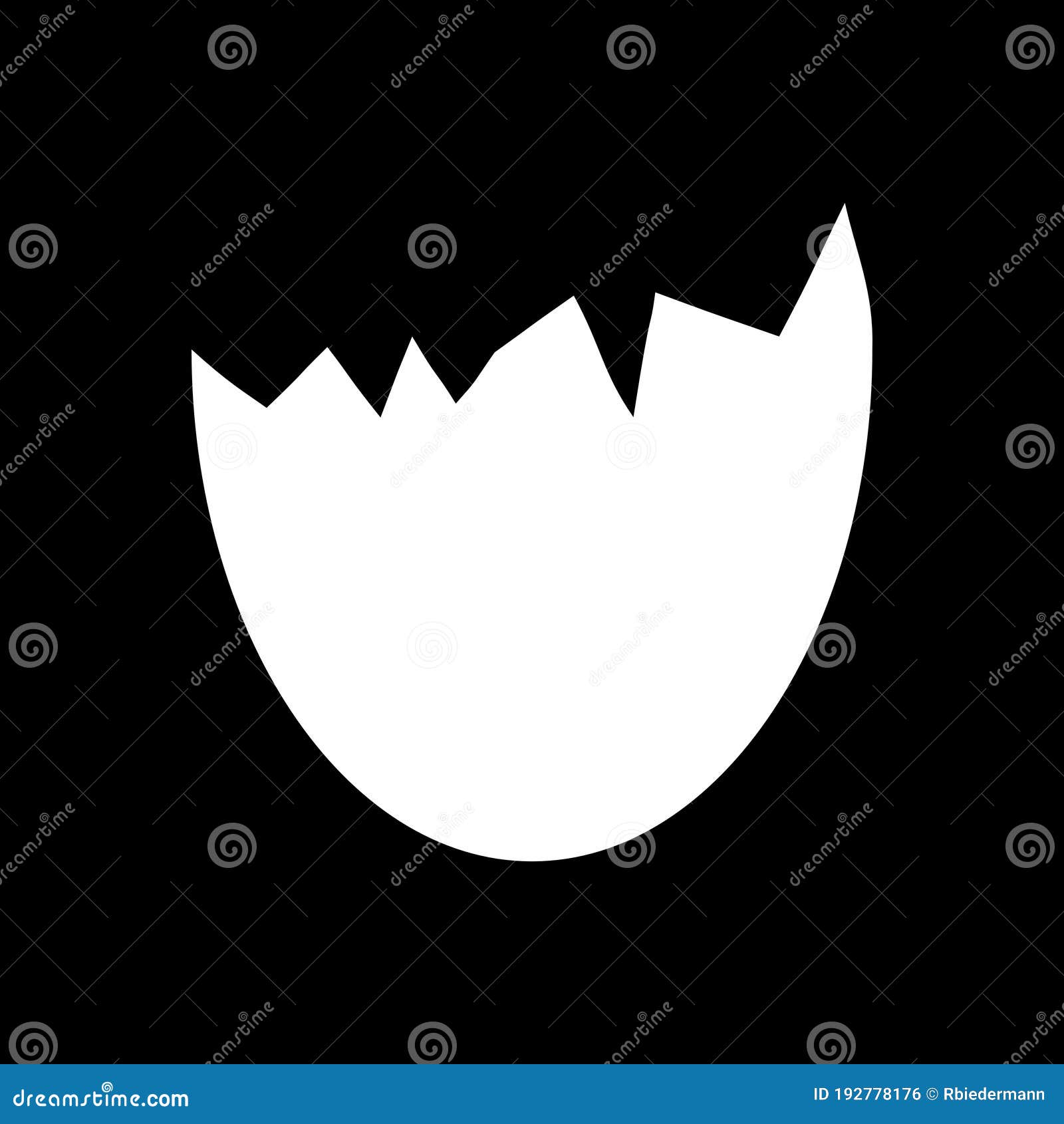 Egg shell and background stock vector. Illustration of silhouette ...