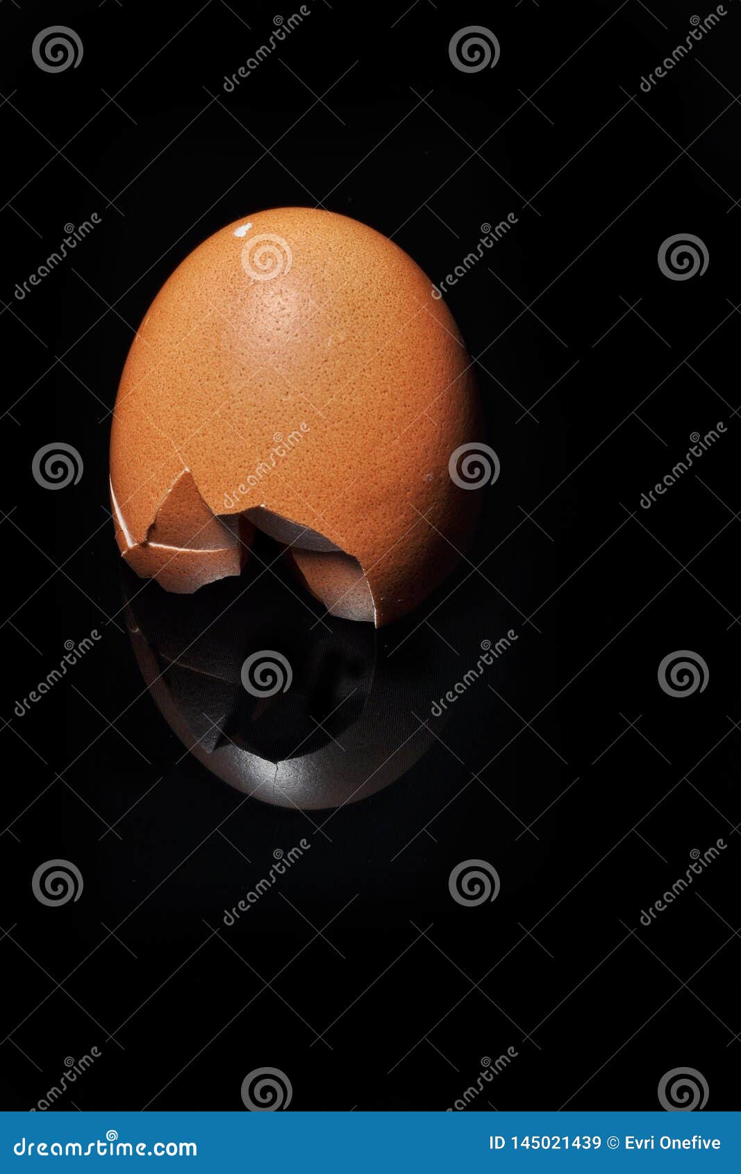 Egg Shell Isolated on Black Background.easter Egg Stock Image - Image ...