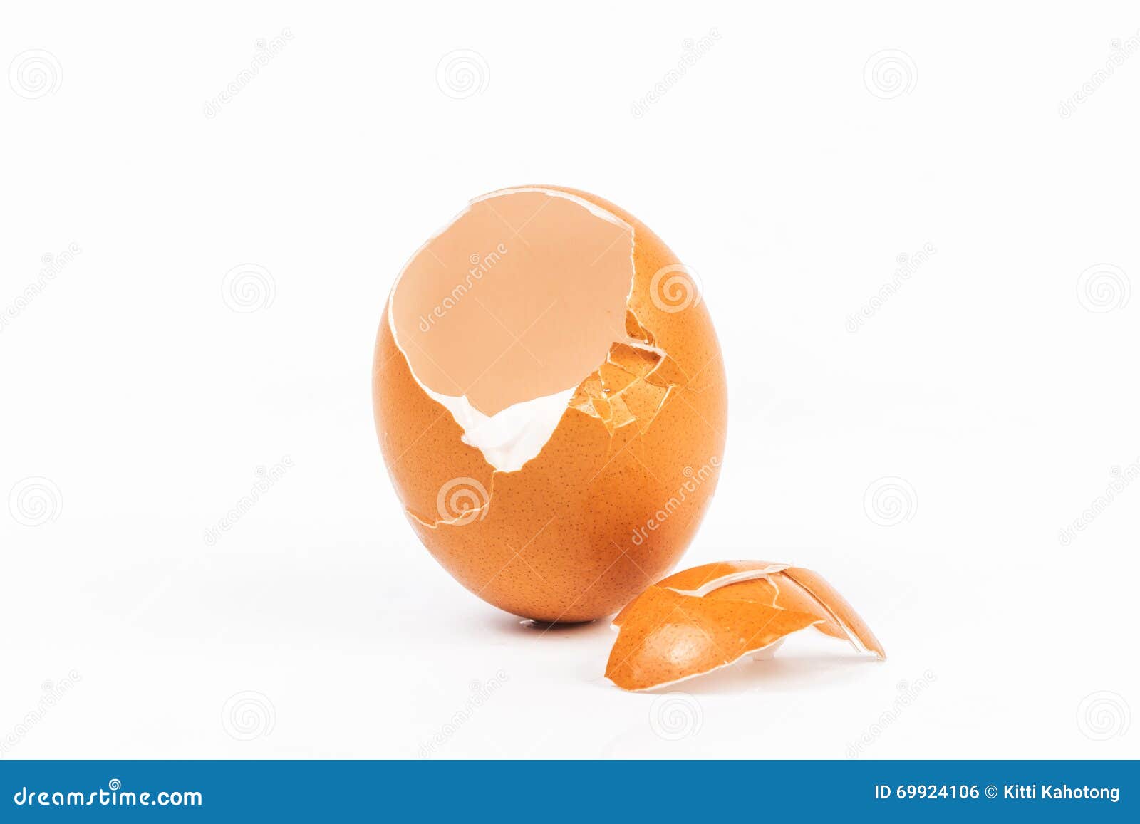 Egg Shell on White Background Stock Photo - Image of yolk, isolated ...