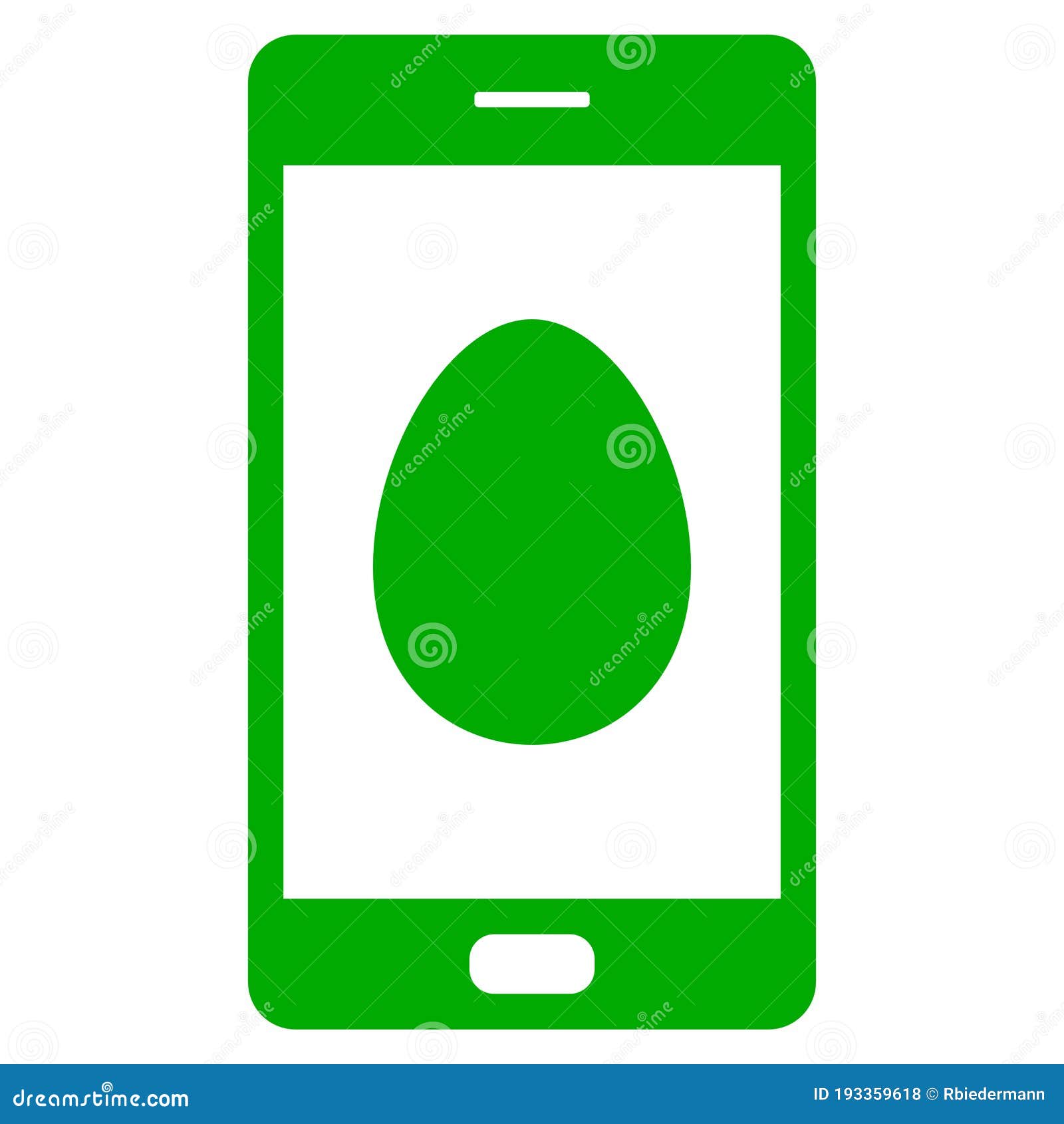 Egg and smartphone stock vector. Illustration of silhouette - 193359618