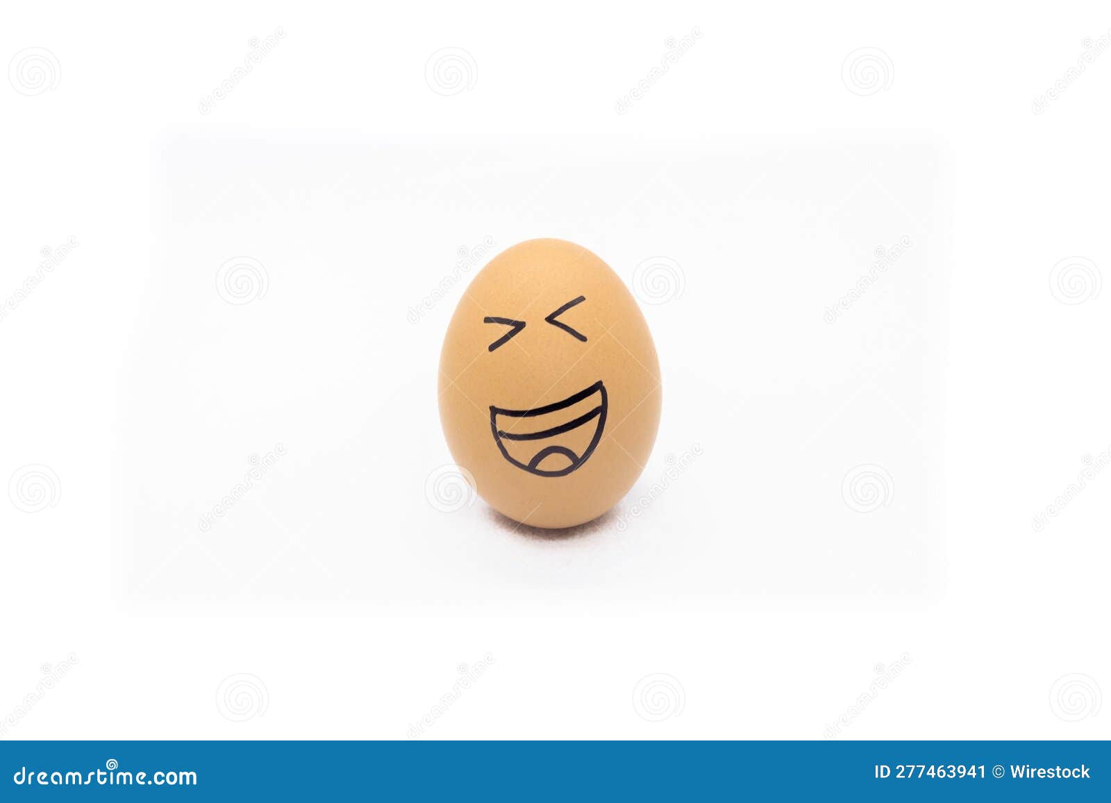 An Egg with a Smiley Face Drawn on it S Side Stock Image - Image of ...