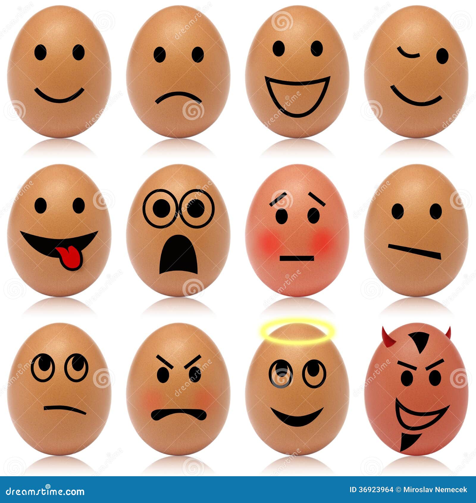 Egg smileys stock illustration. Illustration of idea - 36923964