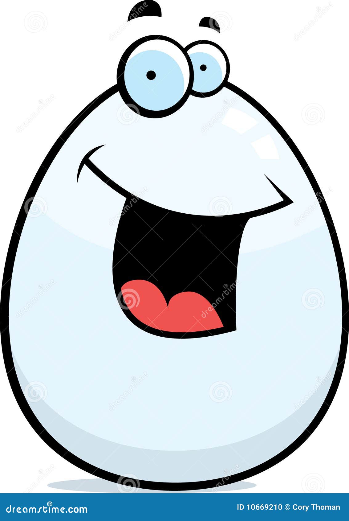 Egg Smiling stock vector. Illustration of happy, shell - 10669210