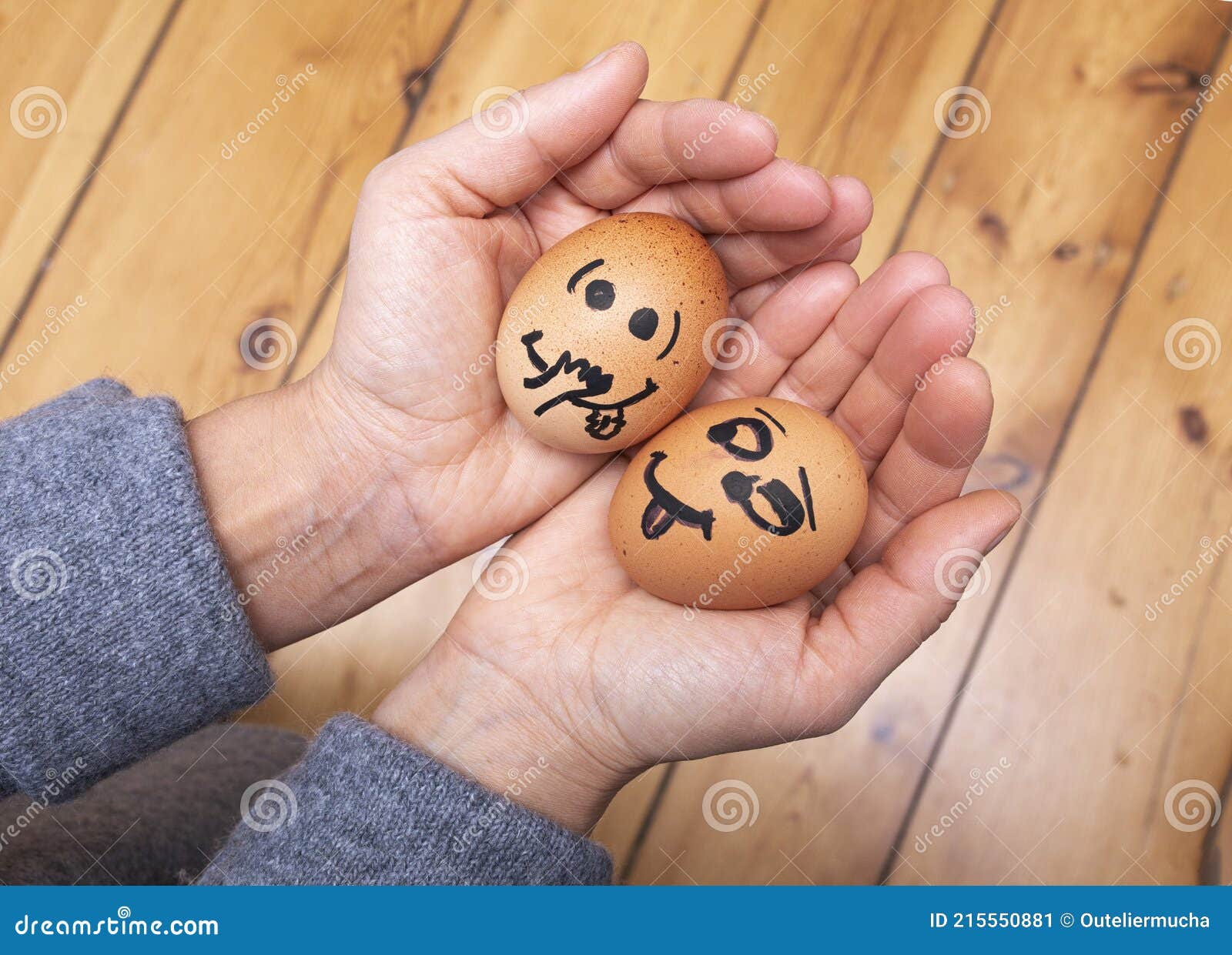 An Egg Staring Lustfully, Lecherously at Another Egg, Both in Female ...
